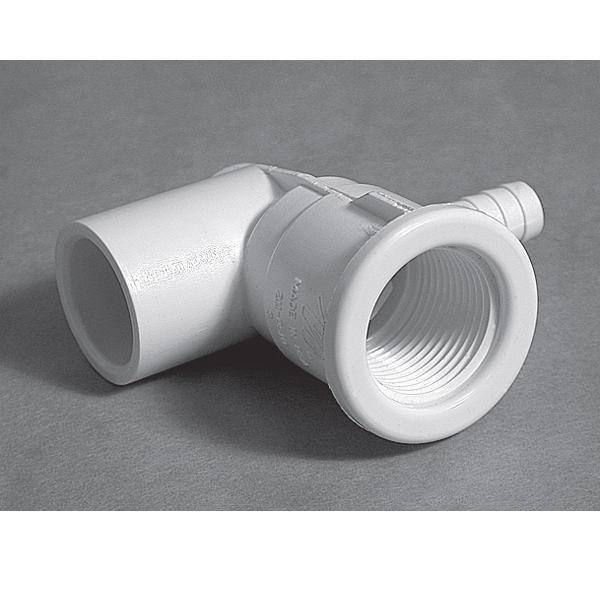 Ozone Cluster 3/8in. Ribbed Barb Air x 1/2in. Water Slip Ell Jet Body ...