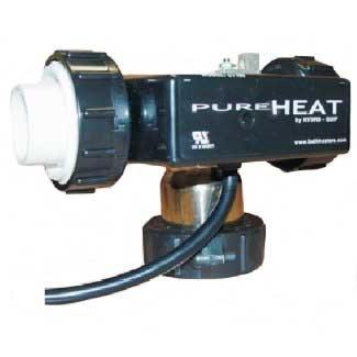Pure Heat 1-1/2in. Tee Style Compact 1.0kW Whirlpool Bath Heater ...