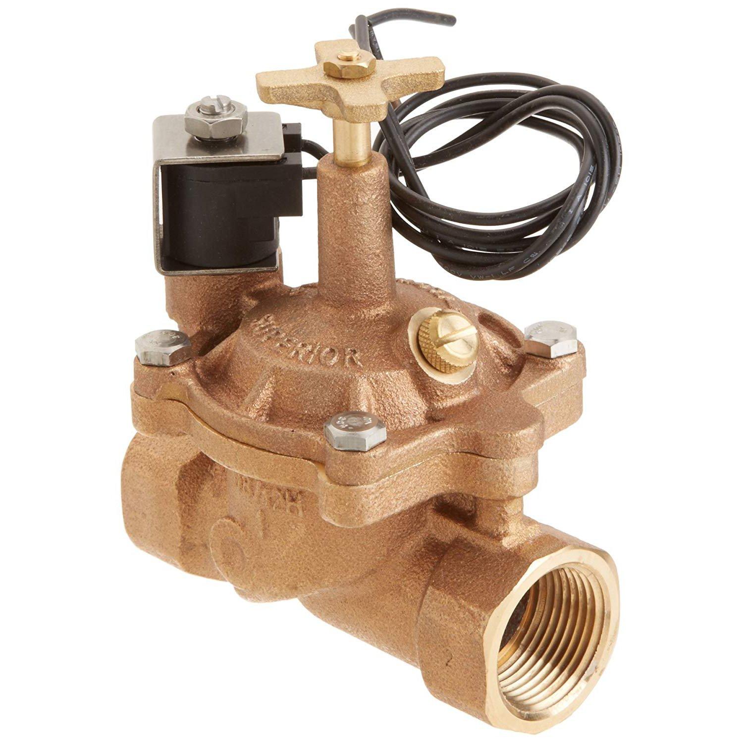 1in. Brass Valve, 24V Solenoid with Flow Control | Leslie's Pool Supplies