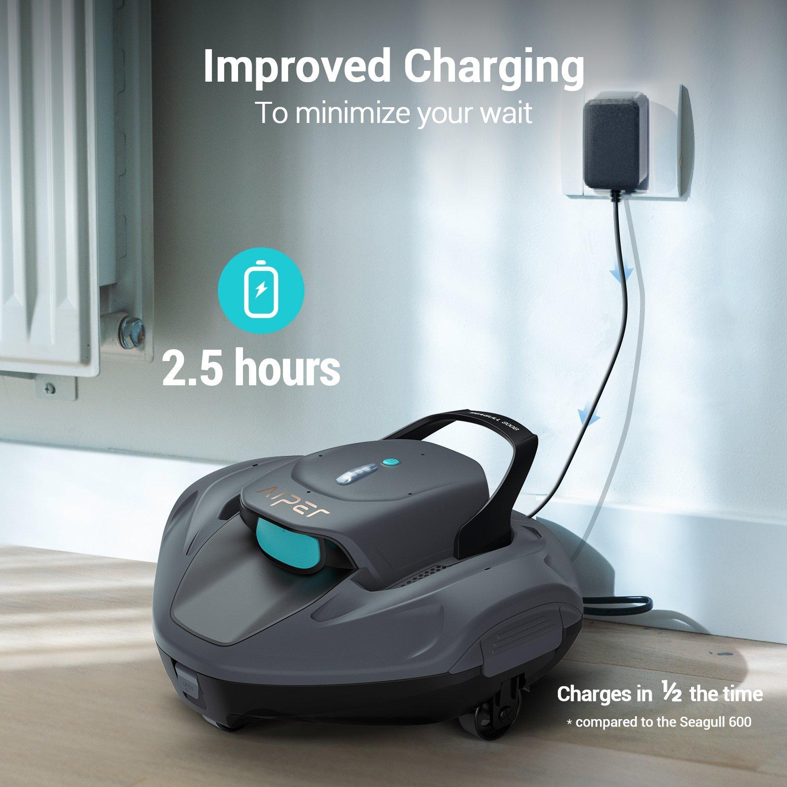 Aiper Seagull 800B Cordless Above Ground Robotic Pool Cleaner | Leslie ...