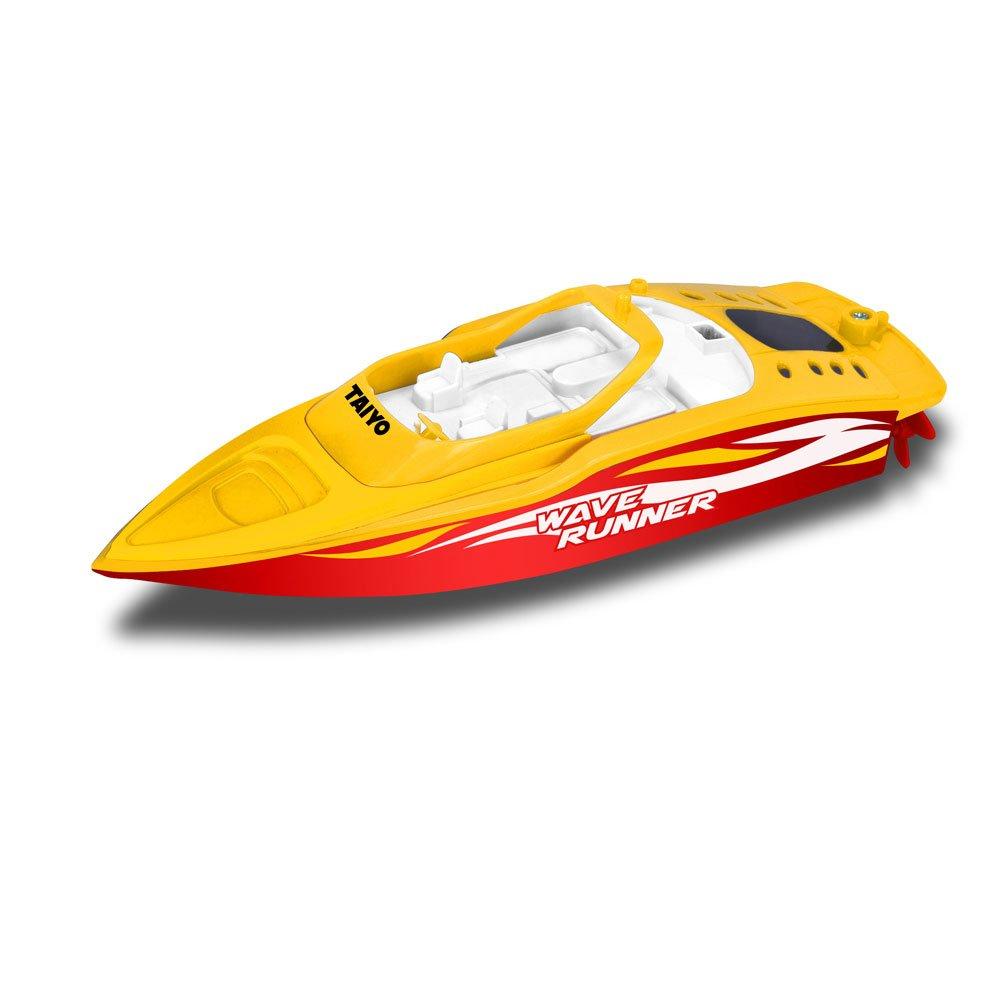 Wave Runner Remote Control Mini Boat, Yellow White | In The Swim
