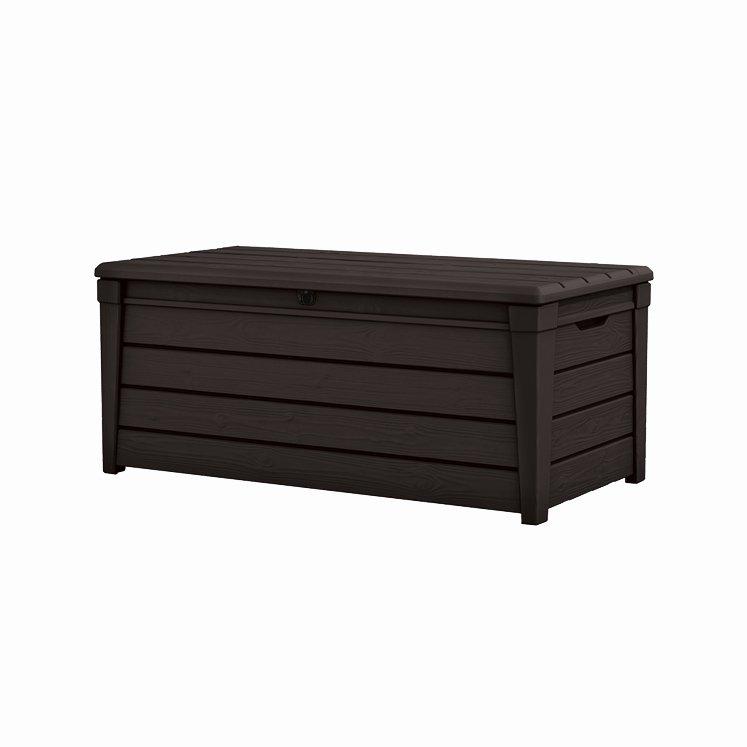 Keter Brightwood 120 Gallon Deck Box, Brown | In The Swim