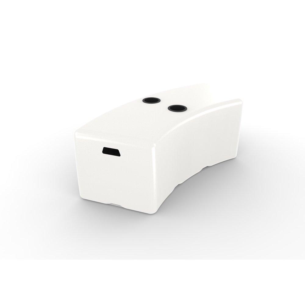 Tenjam Swerve 2-Person In-Pool Bench - Splash White | In The Swim