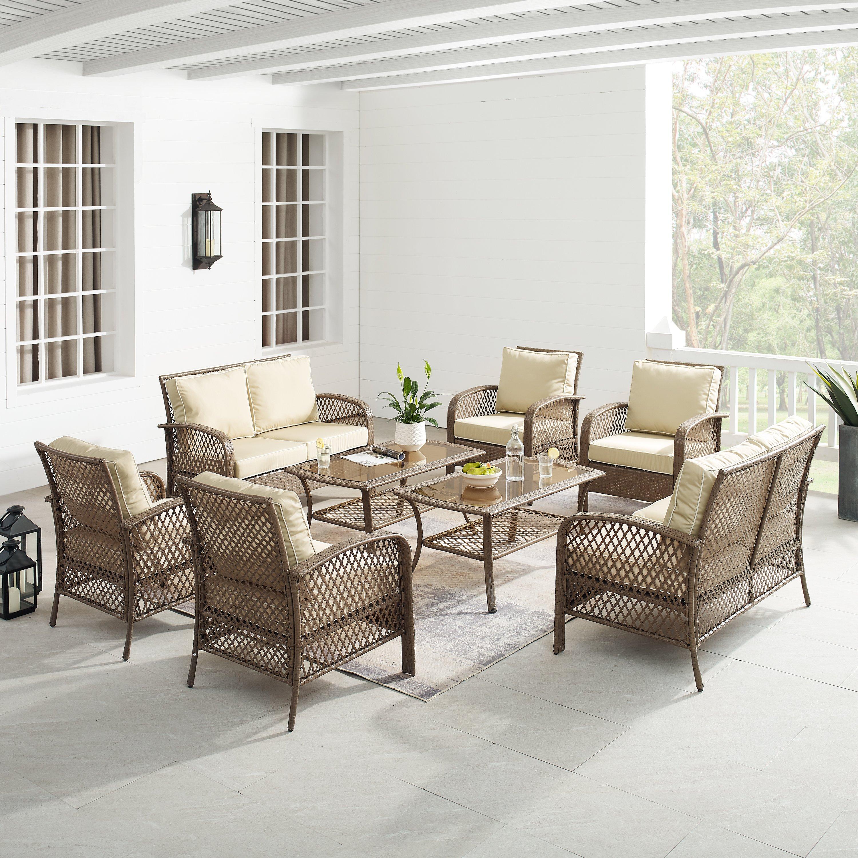 Crosley tribeca wicker dining chair in driftwood store