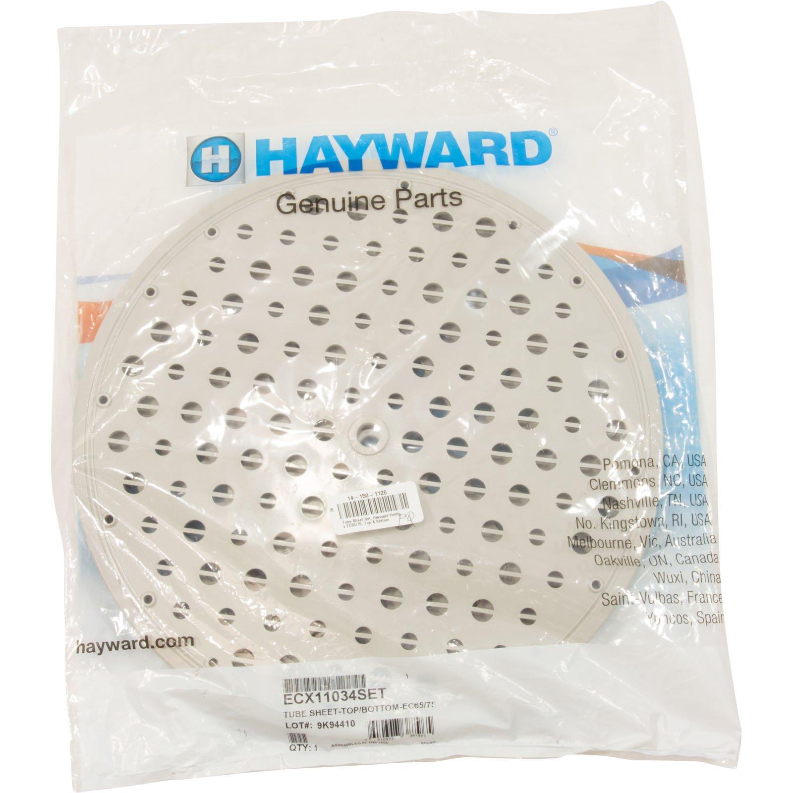 Hayward Tube Sheet Set, Hayward Perflex EC65/75, Top & Bottom | In The Swim