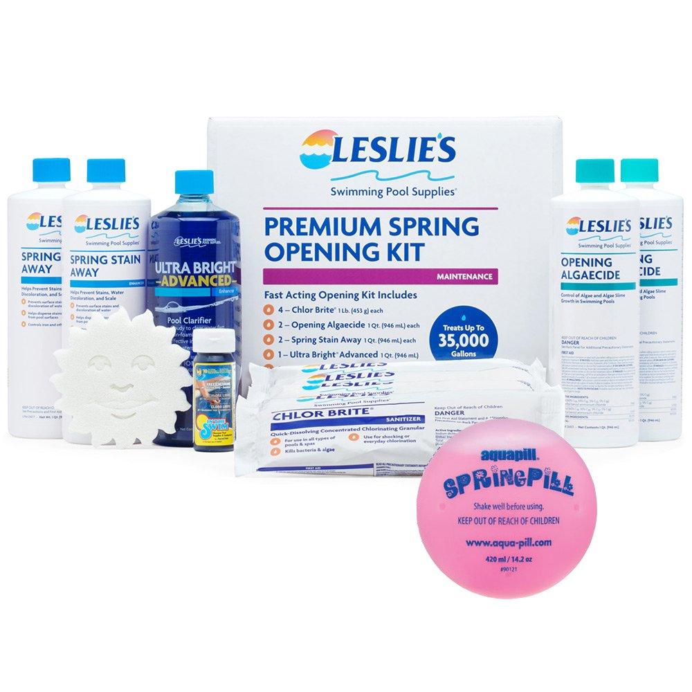 Leslie's Spring Pool Opening Kit up to 35,000 Gallons with Spring Pill ...