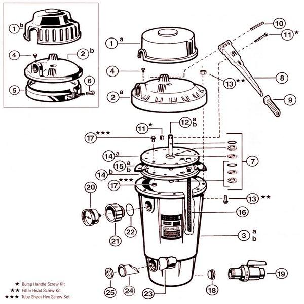 Parts For Hayward EC50 DE Filters - Hayward Perflex Filter Parts | In ...