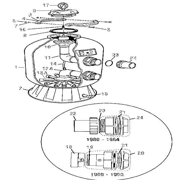 Parts For Baker Hydro Baker Filter Parts - Hrv Thru 1969 Parts | In The Swim