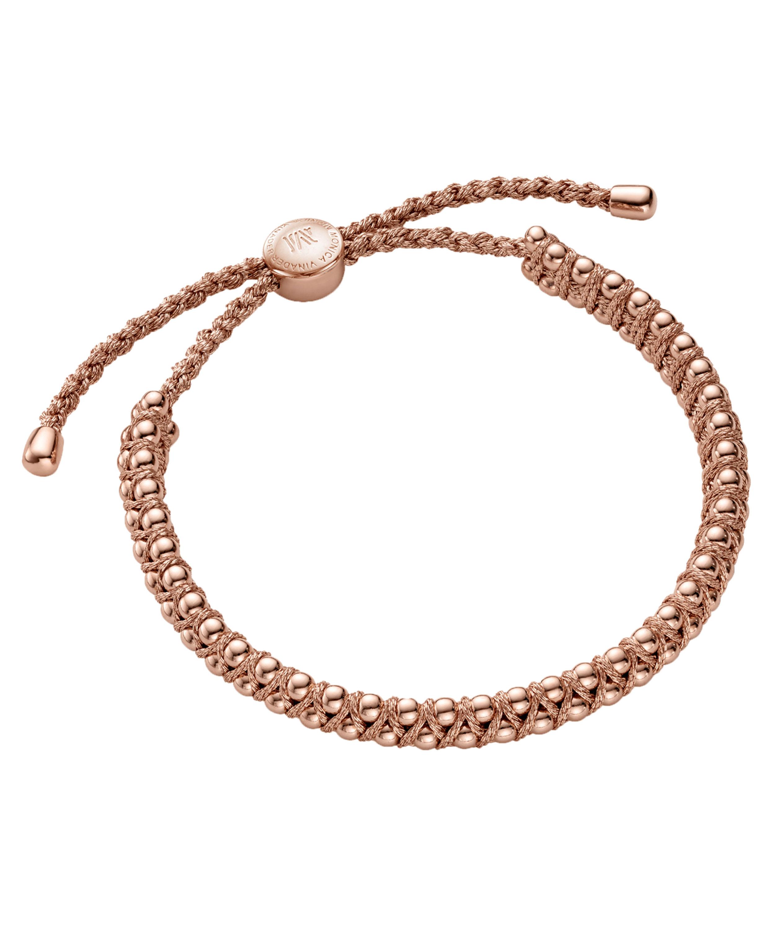 Rose Gold Plated Vermeil Silver Rio Friendship Bracelet