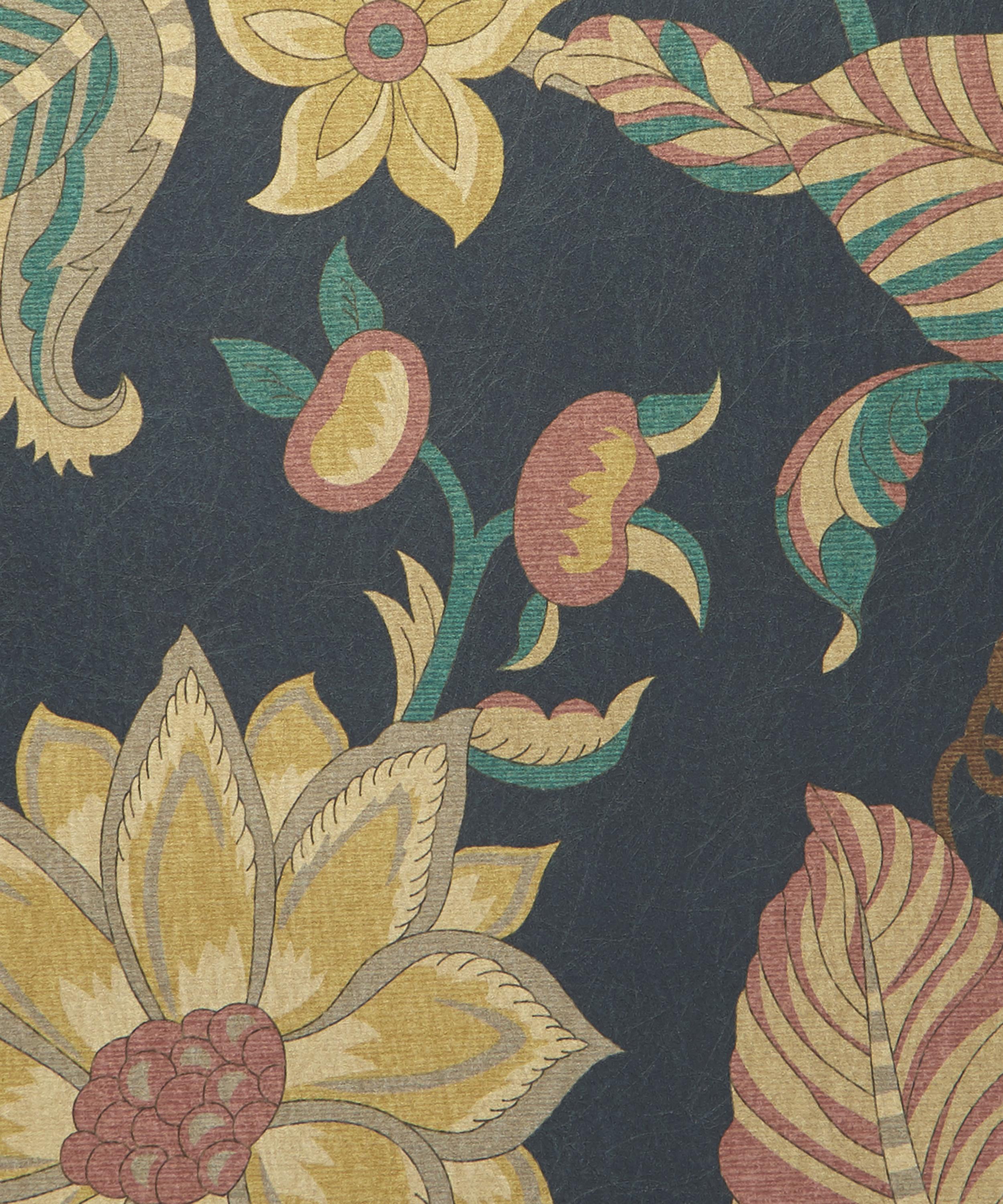 Liberty Interiors Palampore Trail Wallpaper in Pewter Blue | Liberty