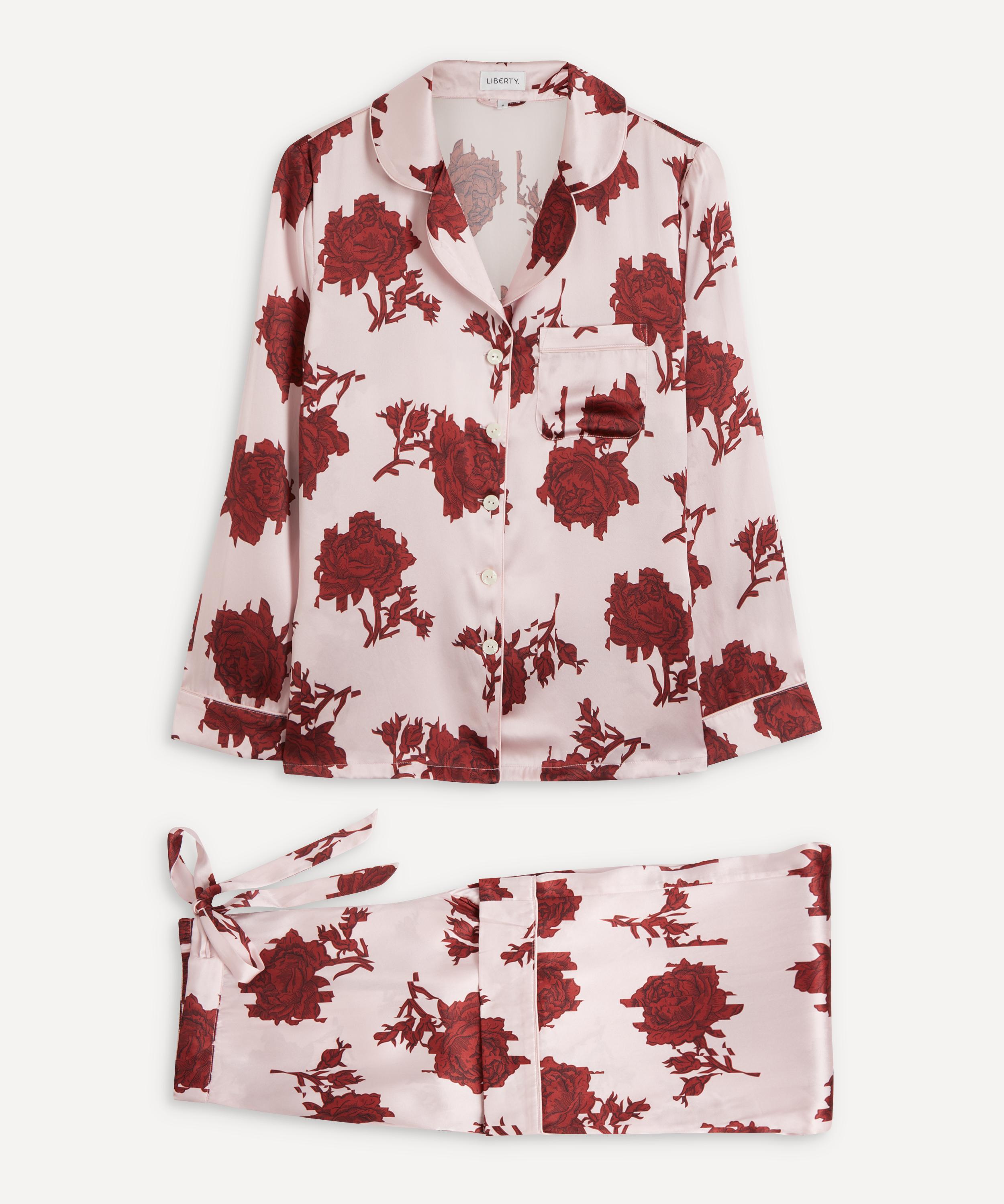 Liberty Shattered Story Silk Satin Pyjama Set | Liberty