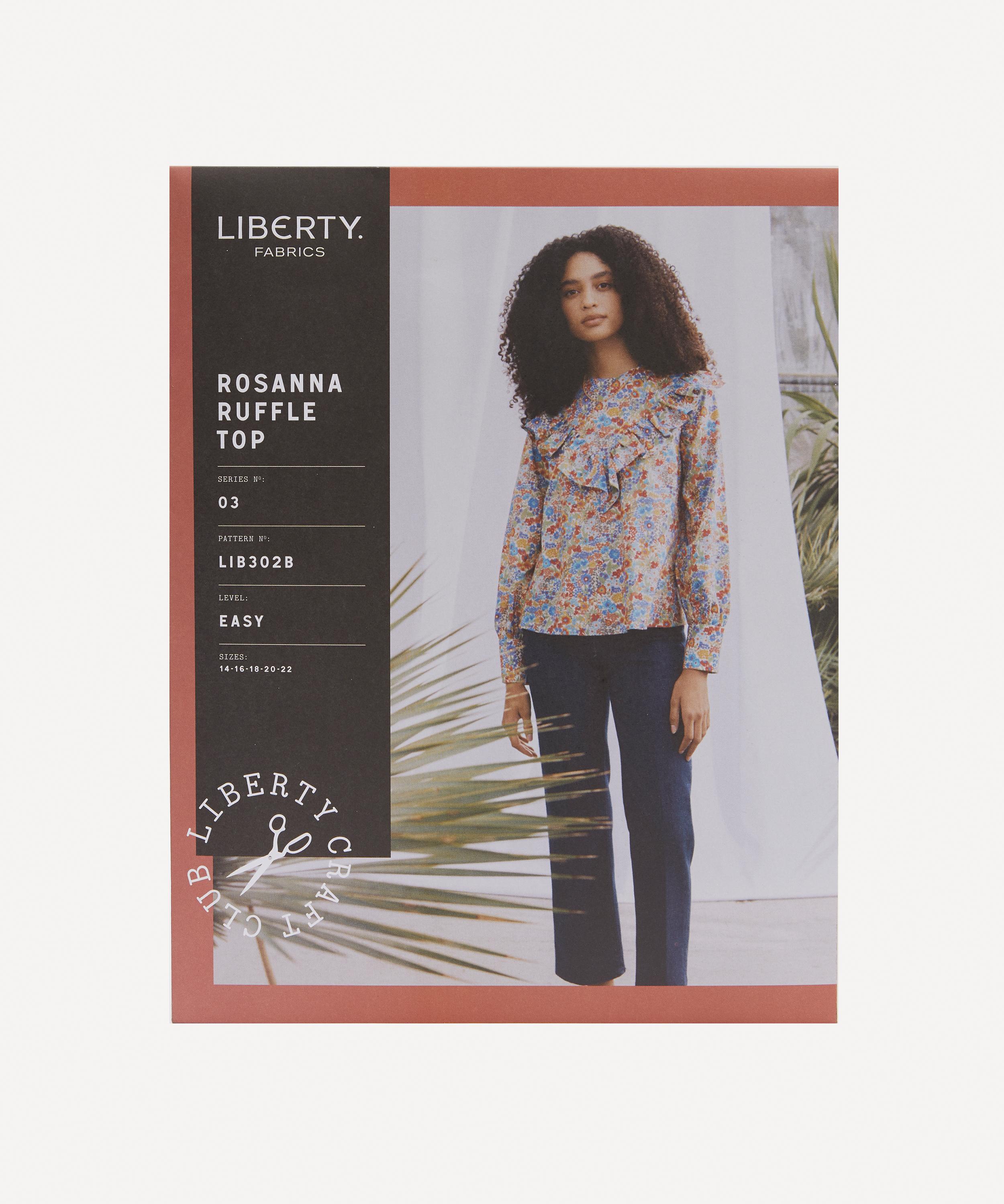 Liberty Fabrics Rosanna Ruffle Top Sewing Pattern Size 14-22 | Liberty