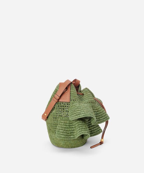 Loewe x Paula's Ibiza Balloon Ruffled Raffia and Leather Loewe x Paula's Ibiza Balloon Ruffled Raffia and Leather