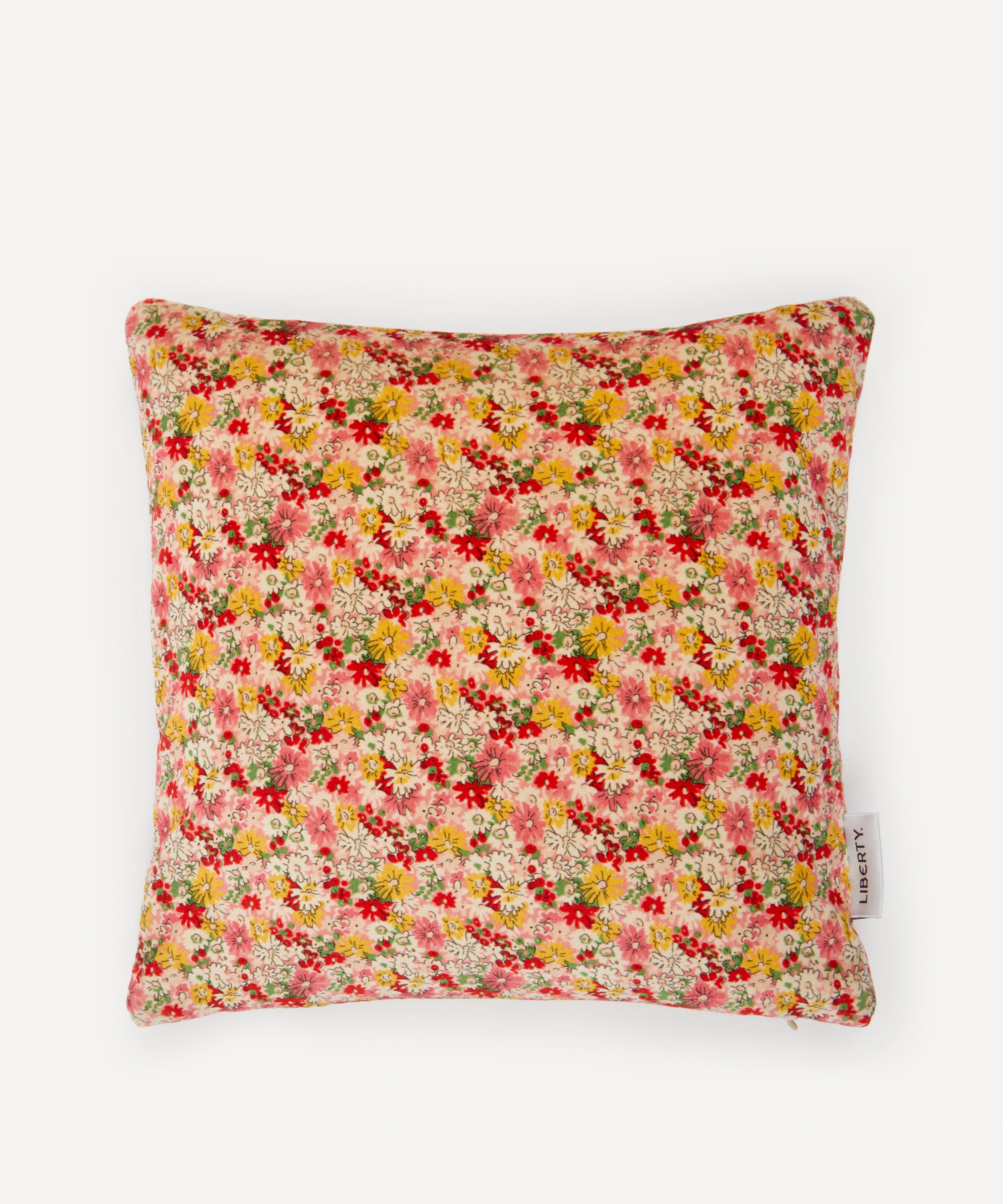 Liberty D’Anjo Libby Small Square Reversible Velvet Cushion | Liberty
