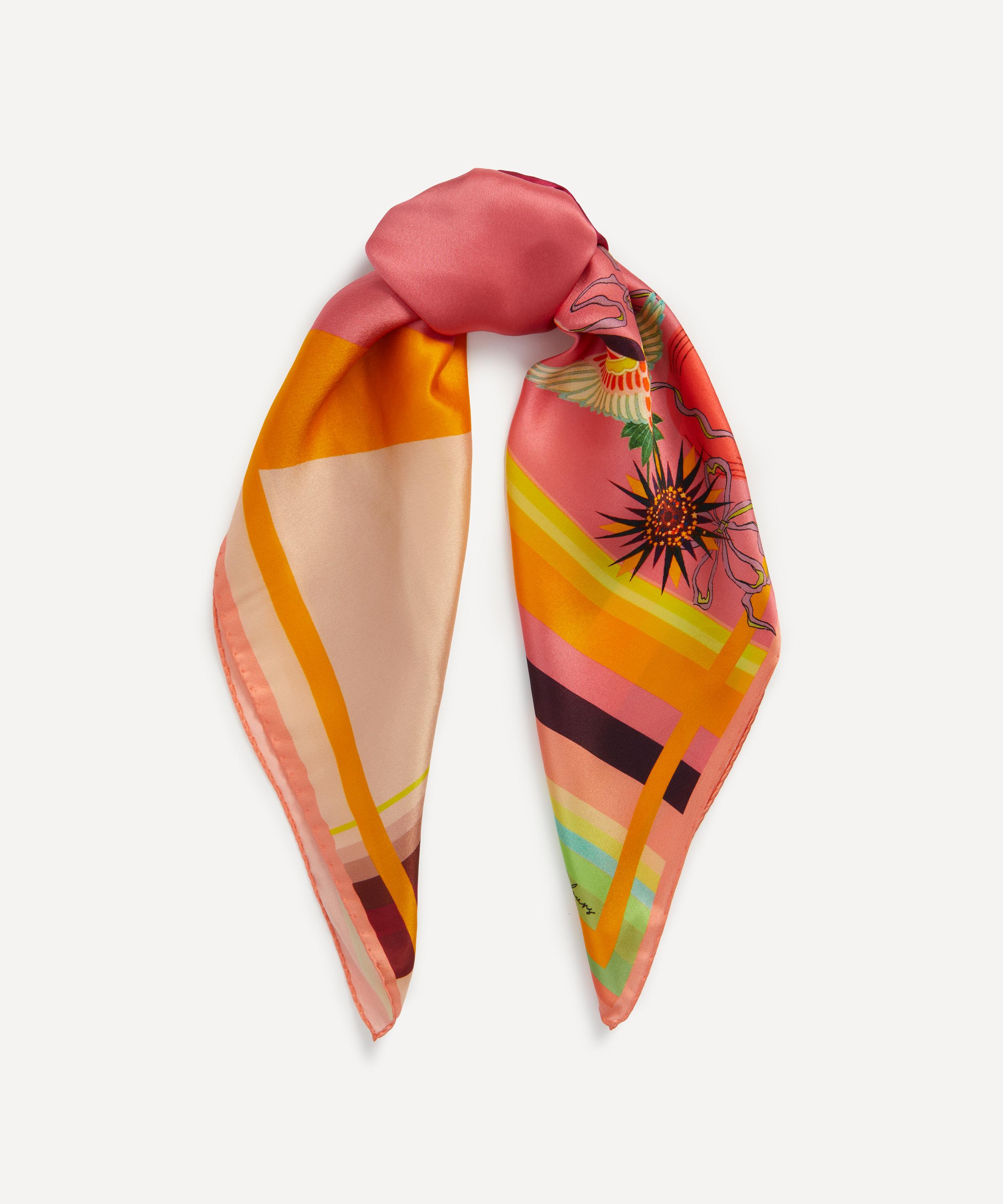 Heti's Colours Simone Berry Silk Scarf | Liberty