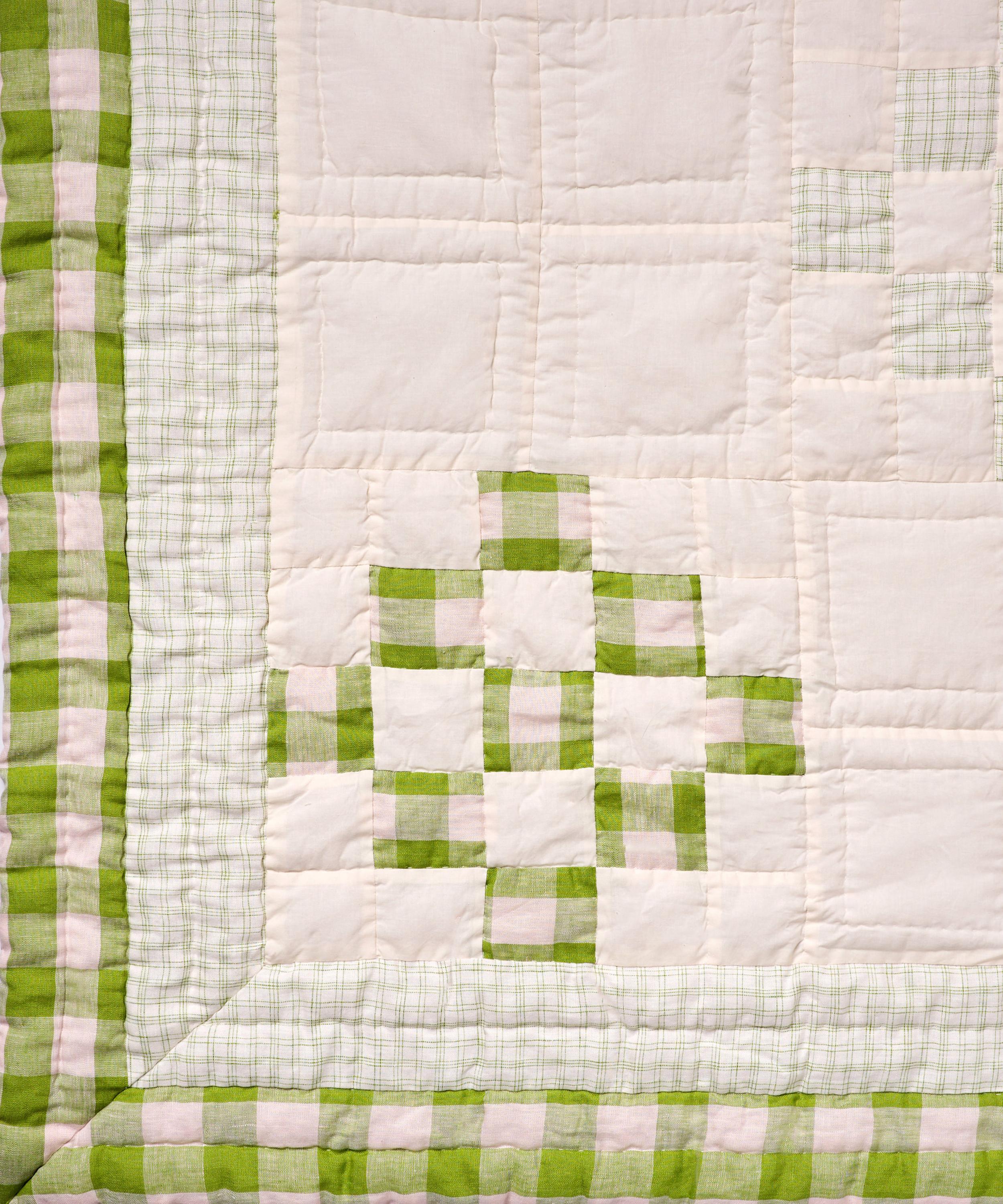 Projektityyny Ruiskaunokki Peridot Gingham Patchwork Quilt | Liberty