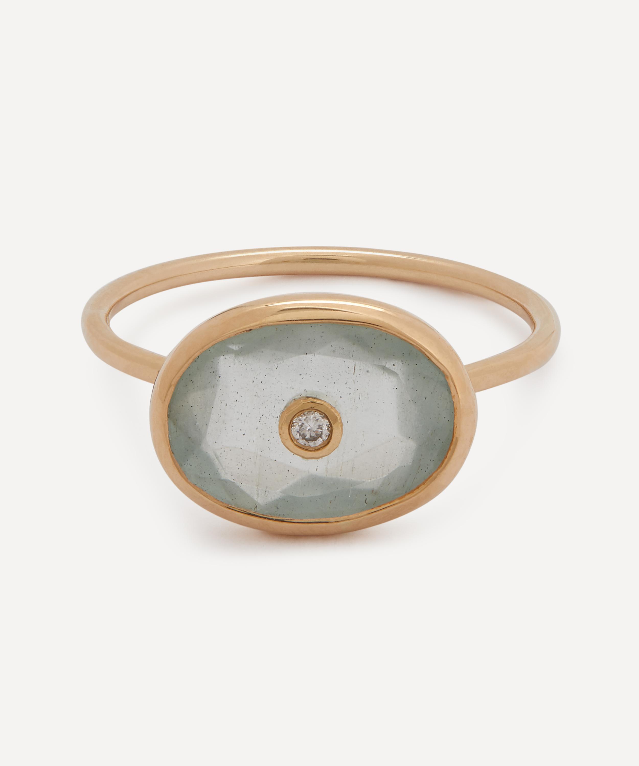 Pascale Monvoisin 9ct Gold Orso Moonstone Ring | Liberty
