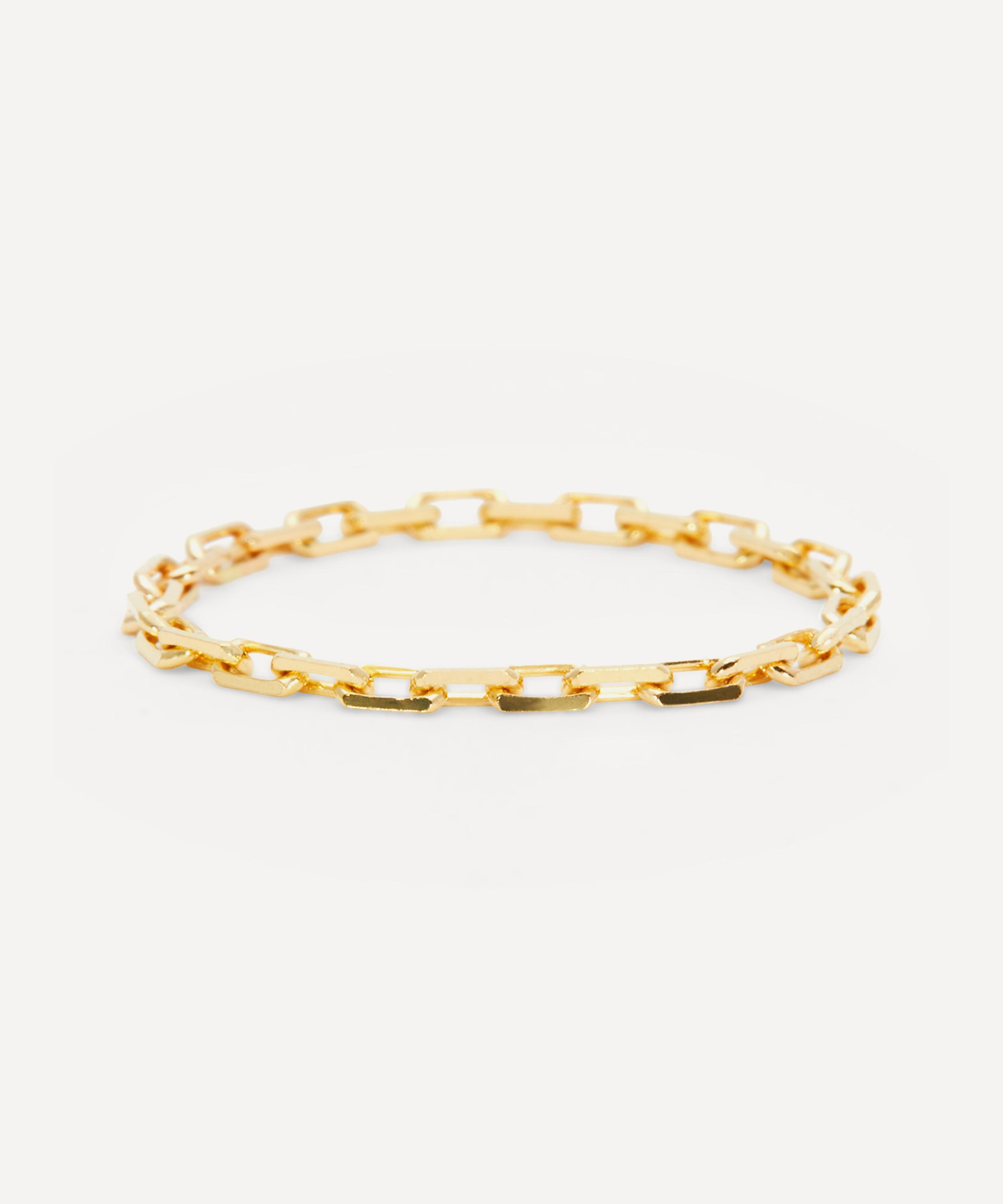 Satomi Kawakita 18ct Gold Stella Chain Ring | Liberty