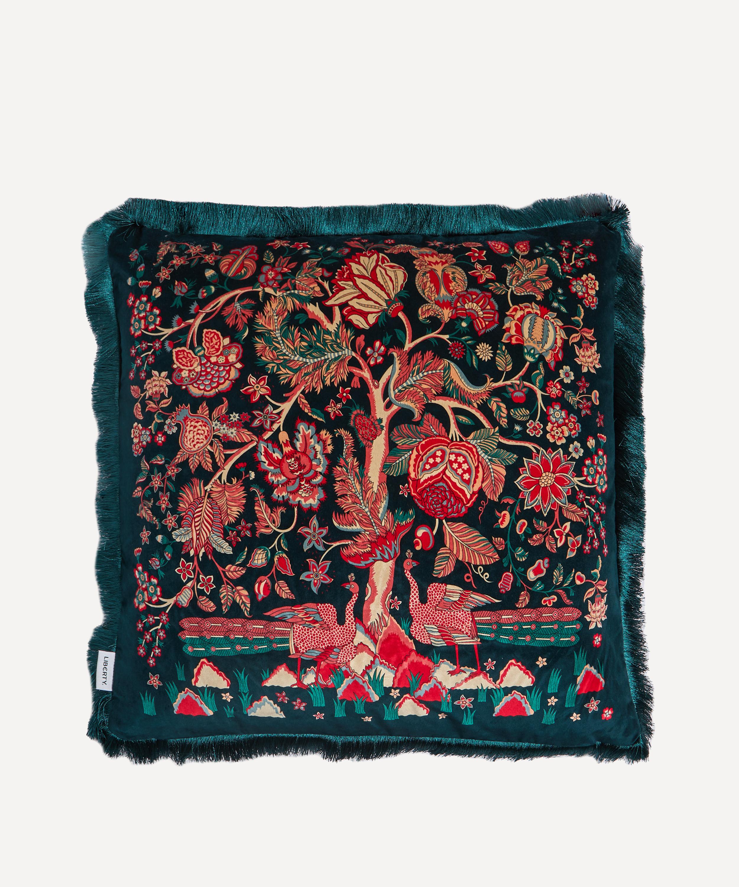 Liberty Tree of Life Square Velvet Cushion | Liberty
