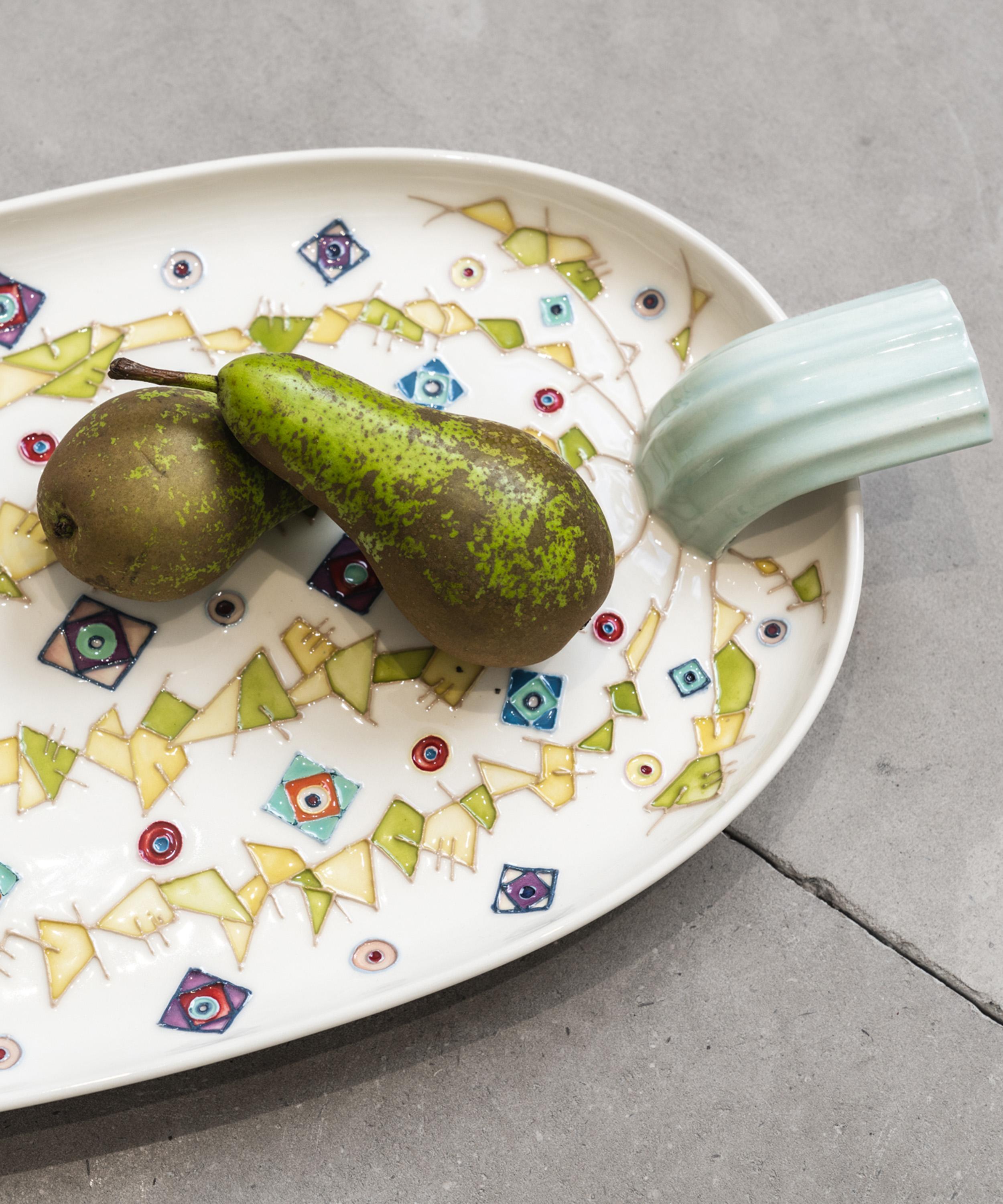 1882 Ltd. Bethan Laura Wood Disco Gourds Double Handle Platter | Liberty