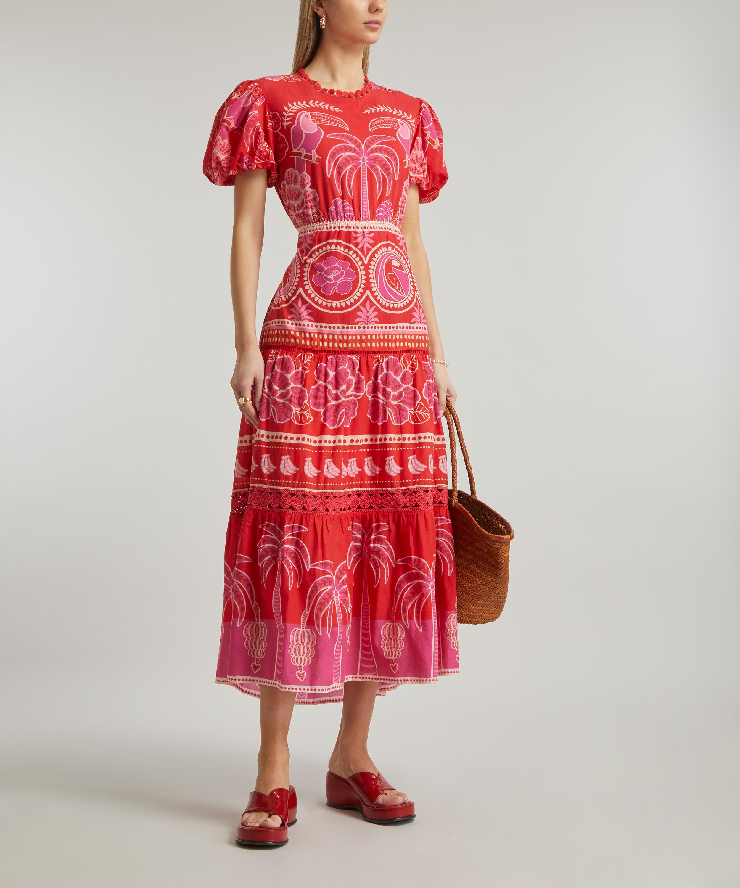 FARM Rio Summer Sunrise Midi-Dress | Liberty