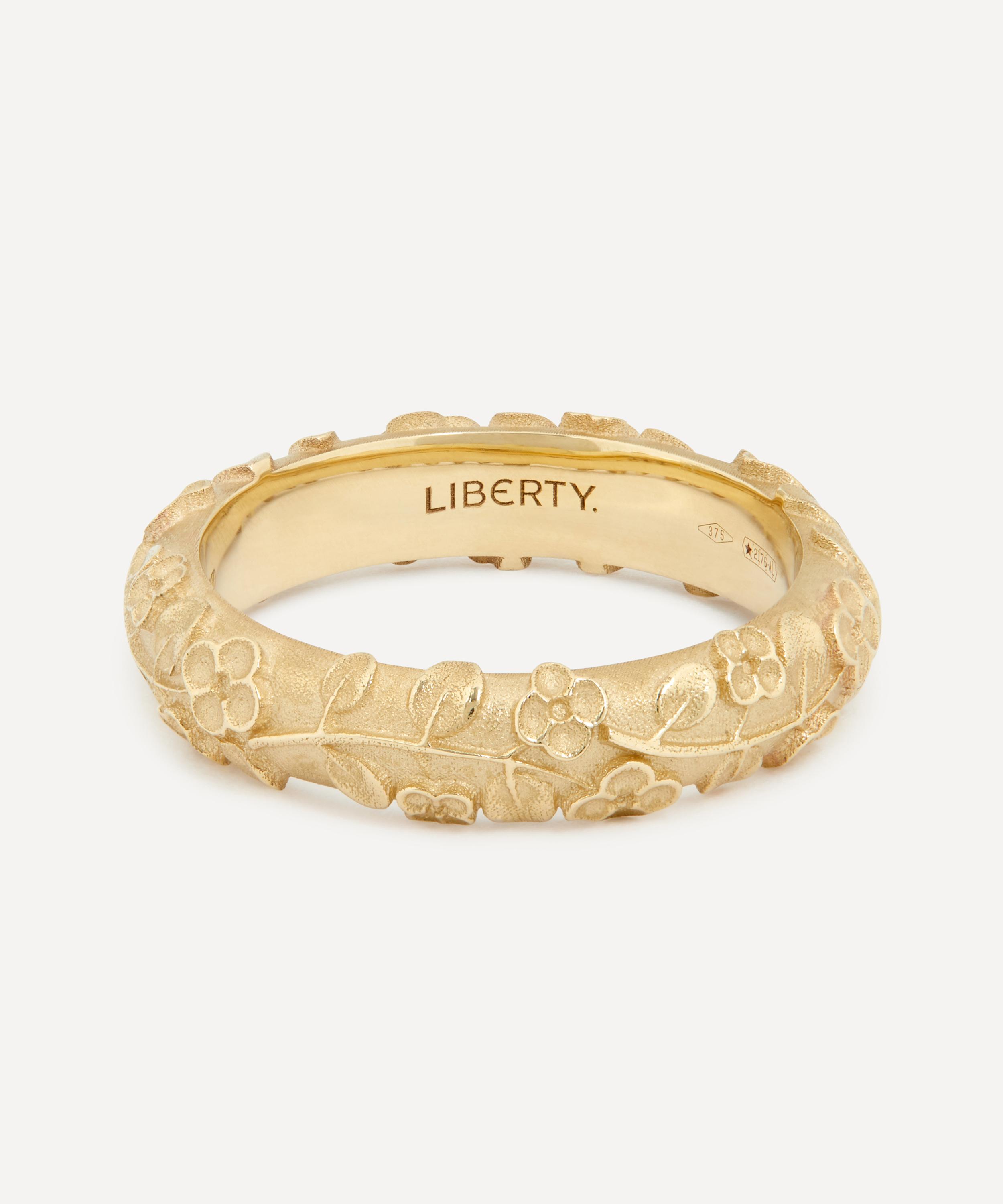 Liberty 9ct Gold Blossom Ring | Liberty