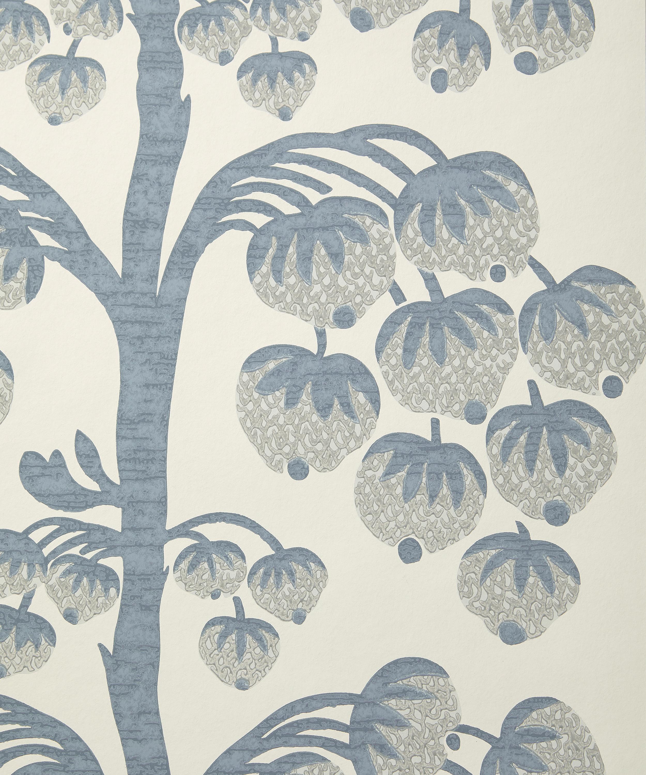Liberty Interiors Berry Tree Wallpaper in Lapis | Liberty