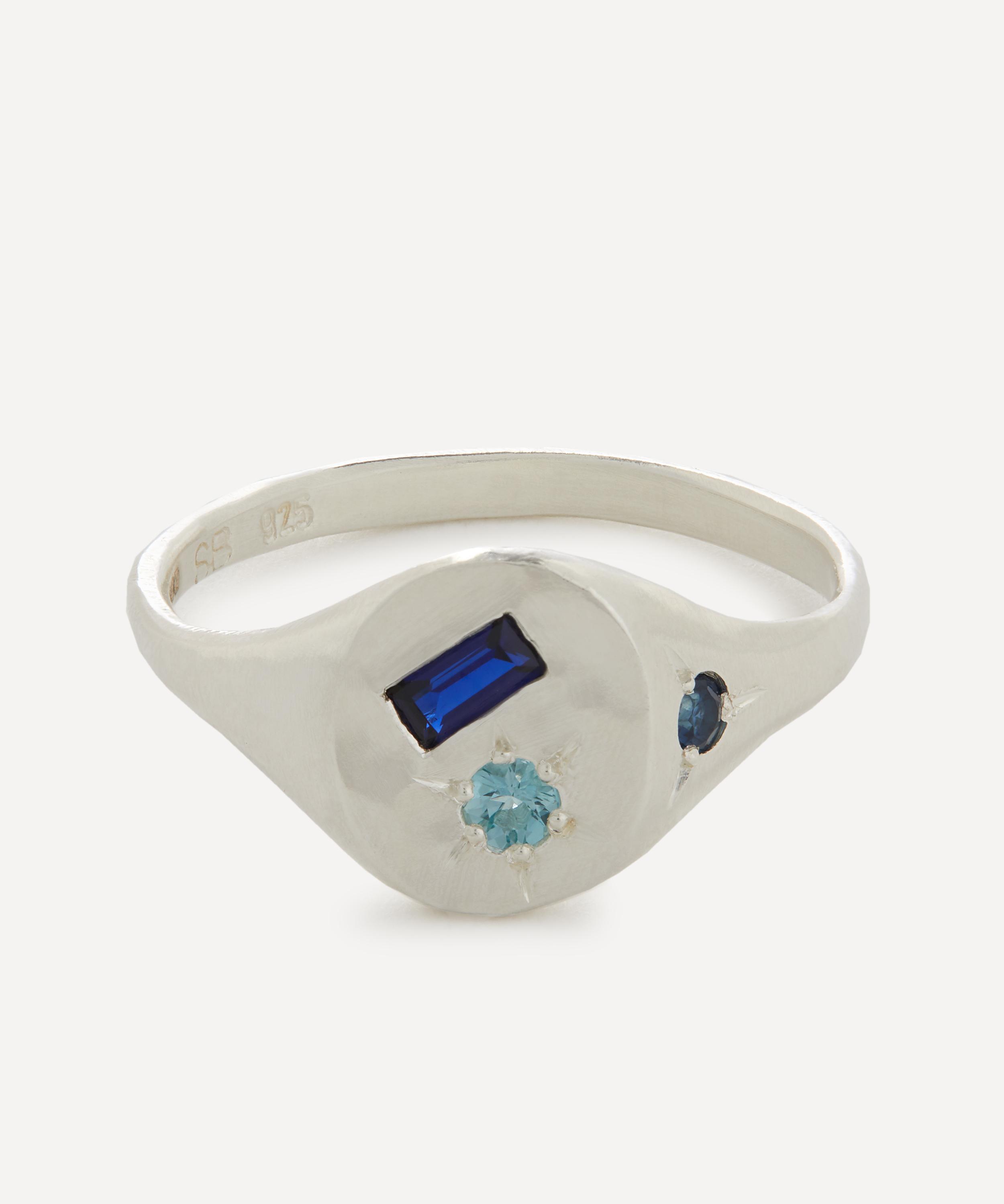 Seb Brown Sterling Silver Neapolitan Signet Ring | Liberty