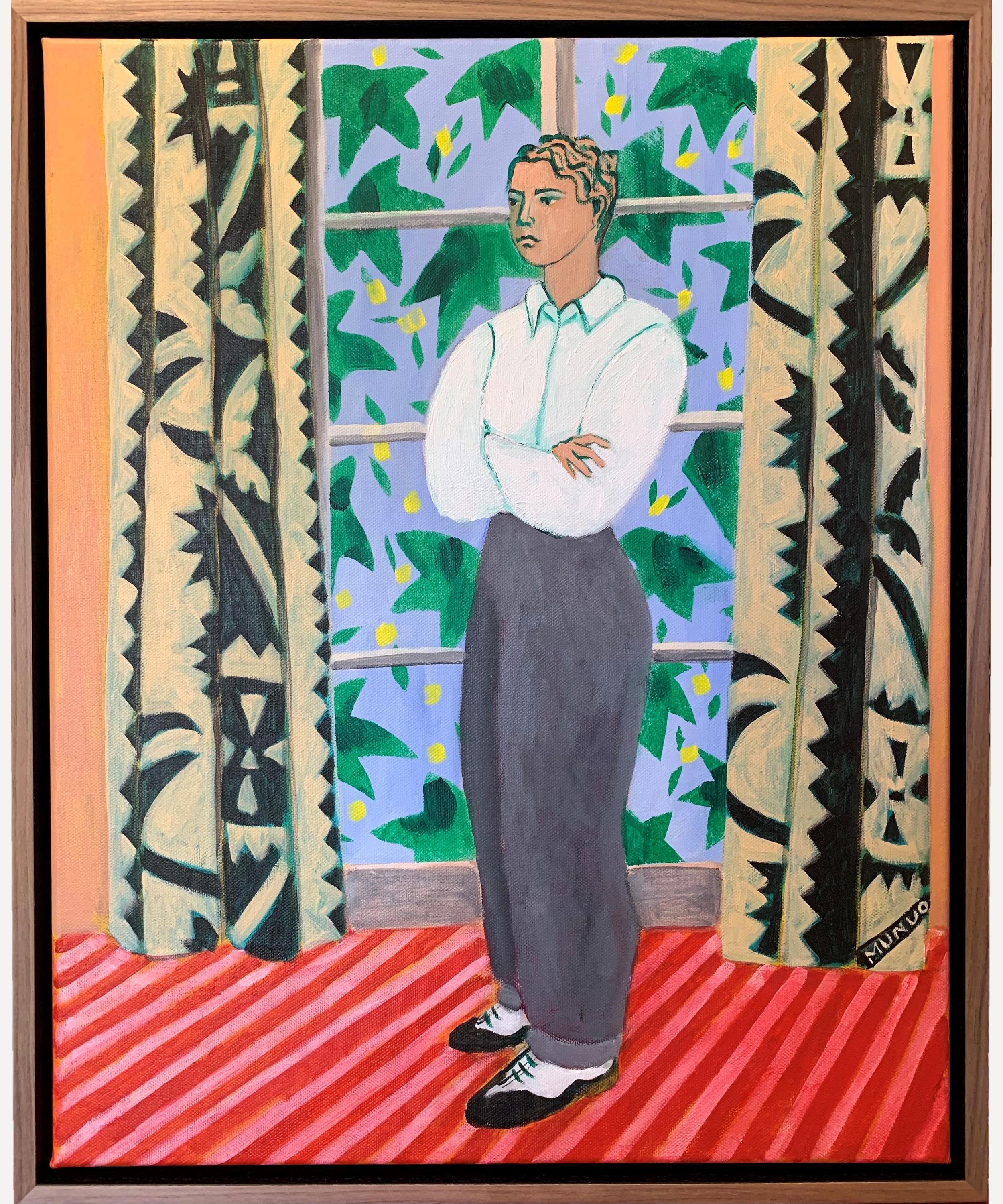 Naomi Munuo Waiting Room Original Framed Artwork | Liberty