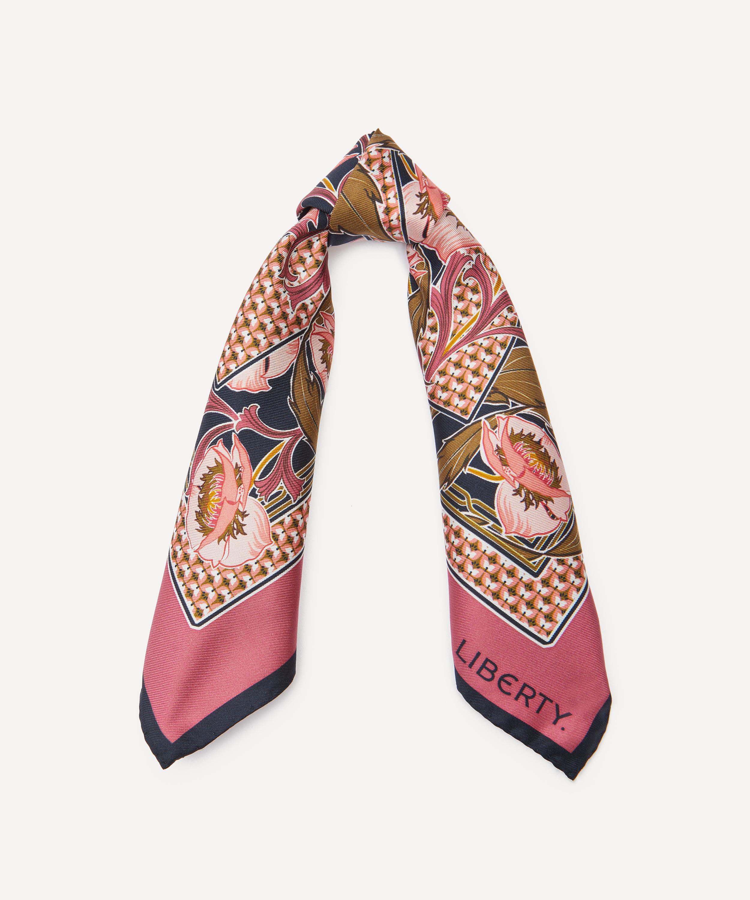 Liberty Alphabet Rosetti H 45X45 Silk Scarf | Liberty