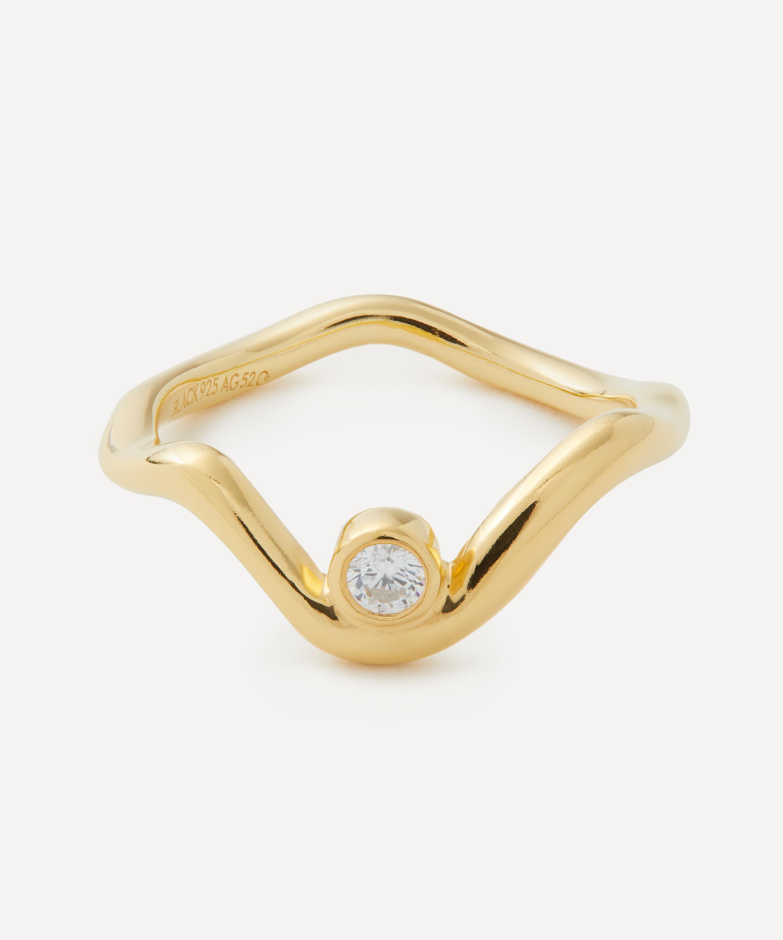 Maria Black 22ct Gold-Plated Nora Ring | Liberty