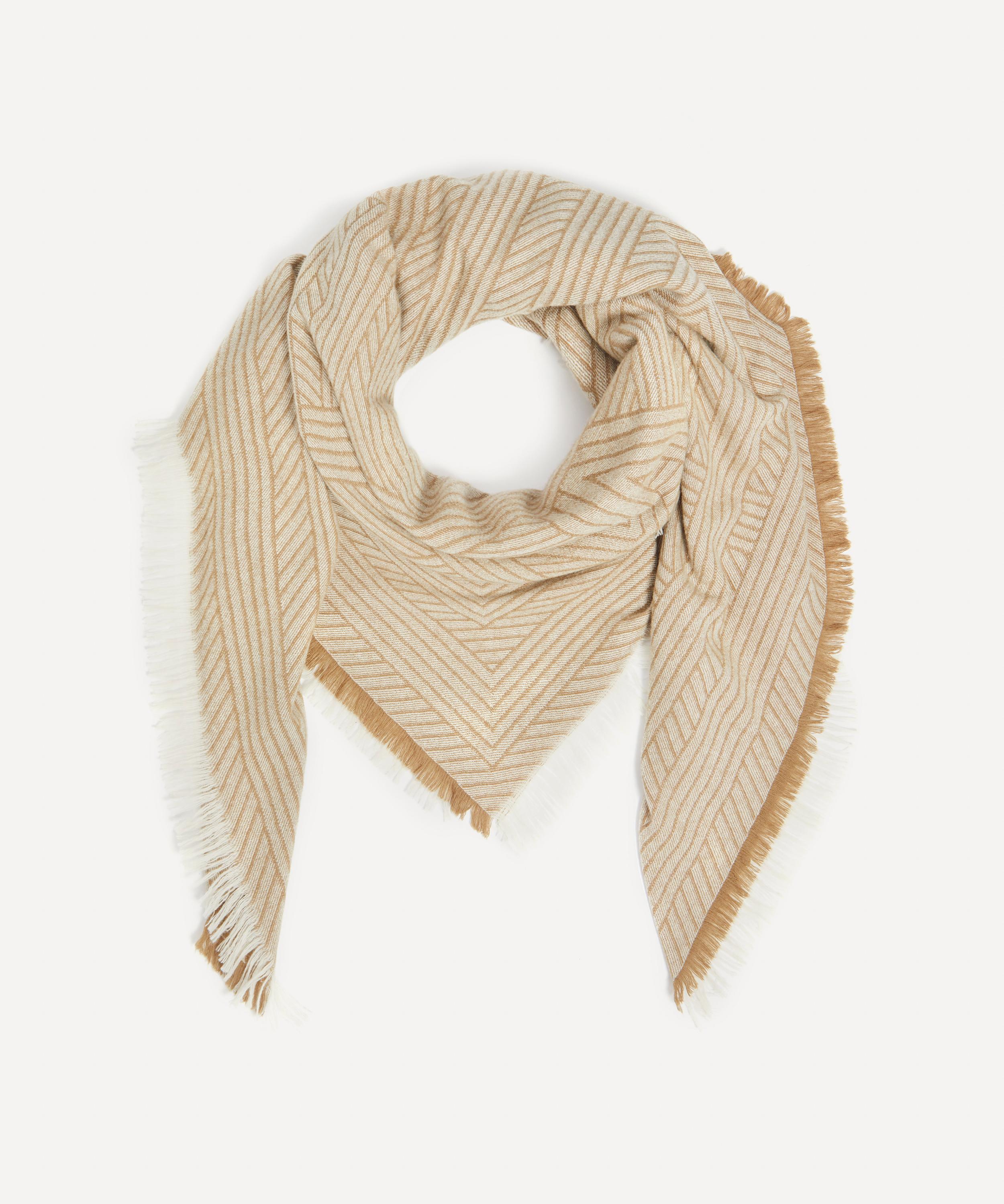 Toteme Striped Monogram Wool Scarf | Liberty