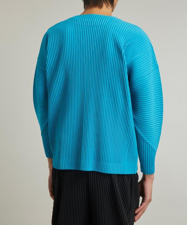 Homme Plisse Issey Miyake MC March Pleated V-Neck Cardigan Homme Plisse Issey Miyake MC March Pleated V-Neck Cardigan