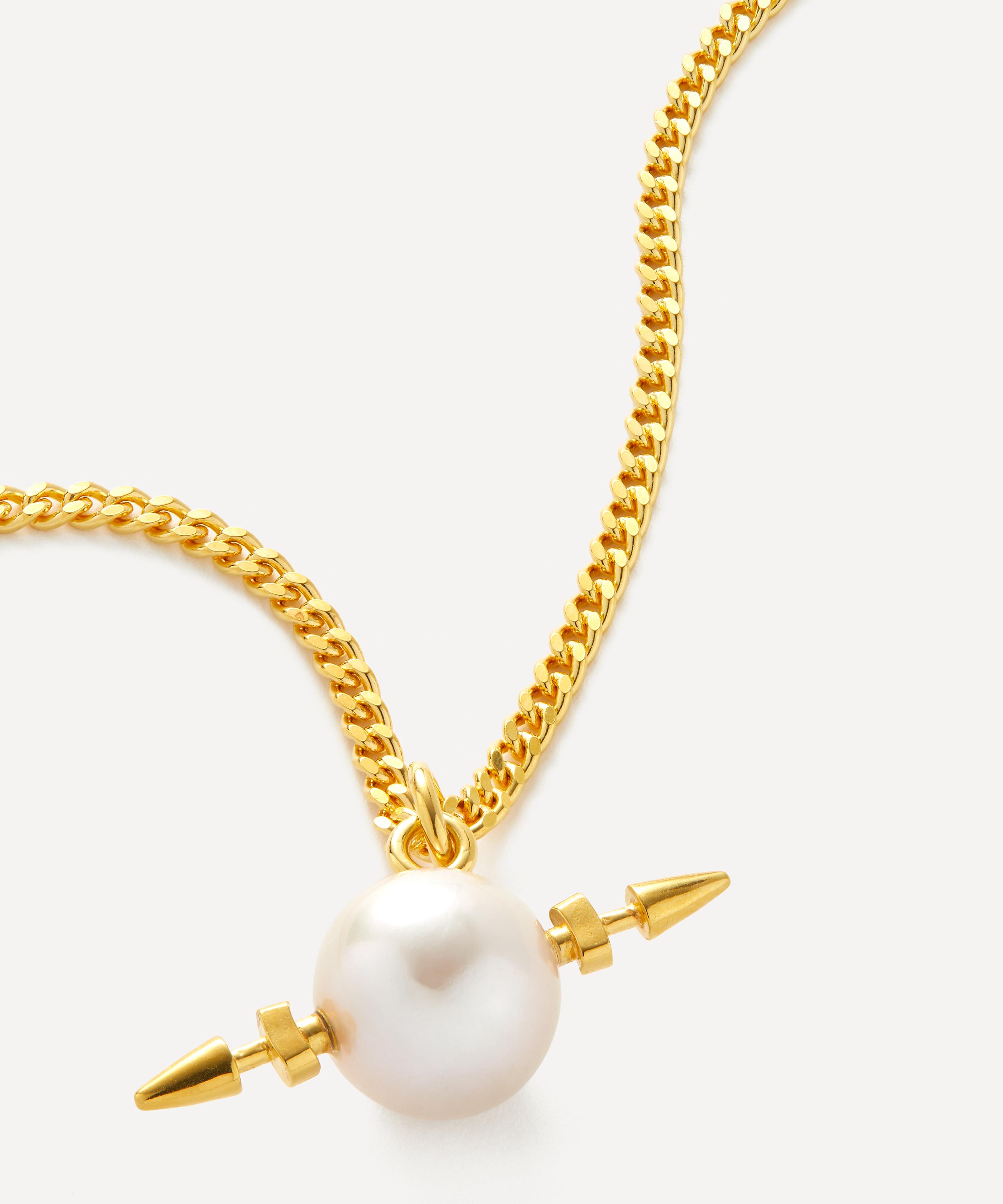 Maria Nilsdotter 18ct Gold Plated Spinning World Necklace Liberty