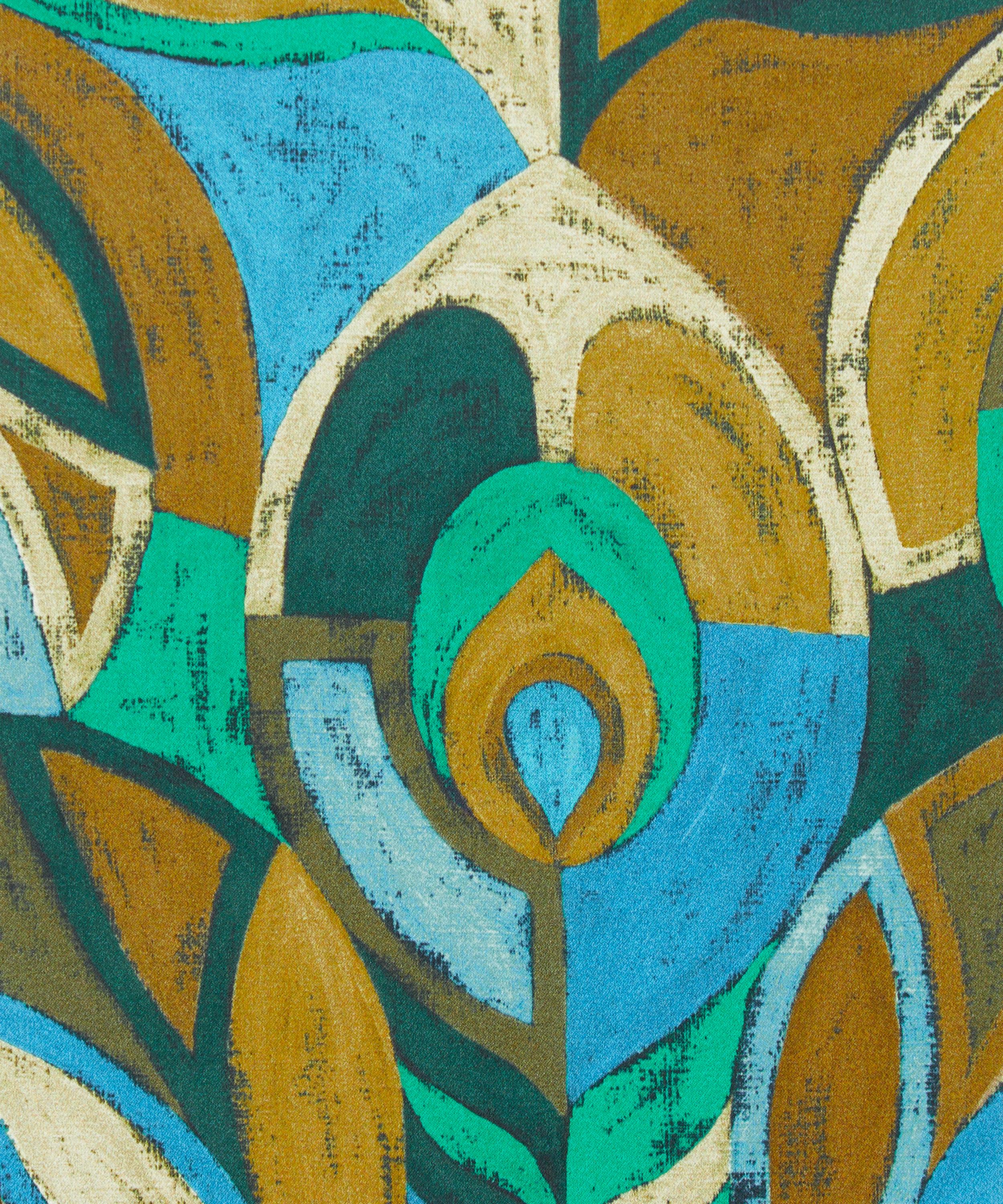 Liberty Fabrics Pastel Peacock Silk Satin | Liberty