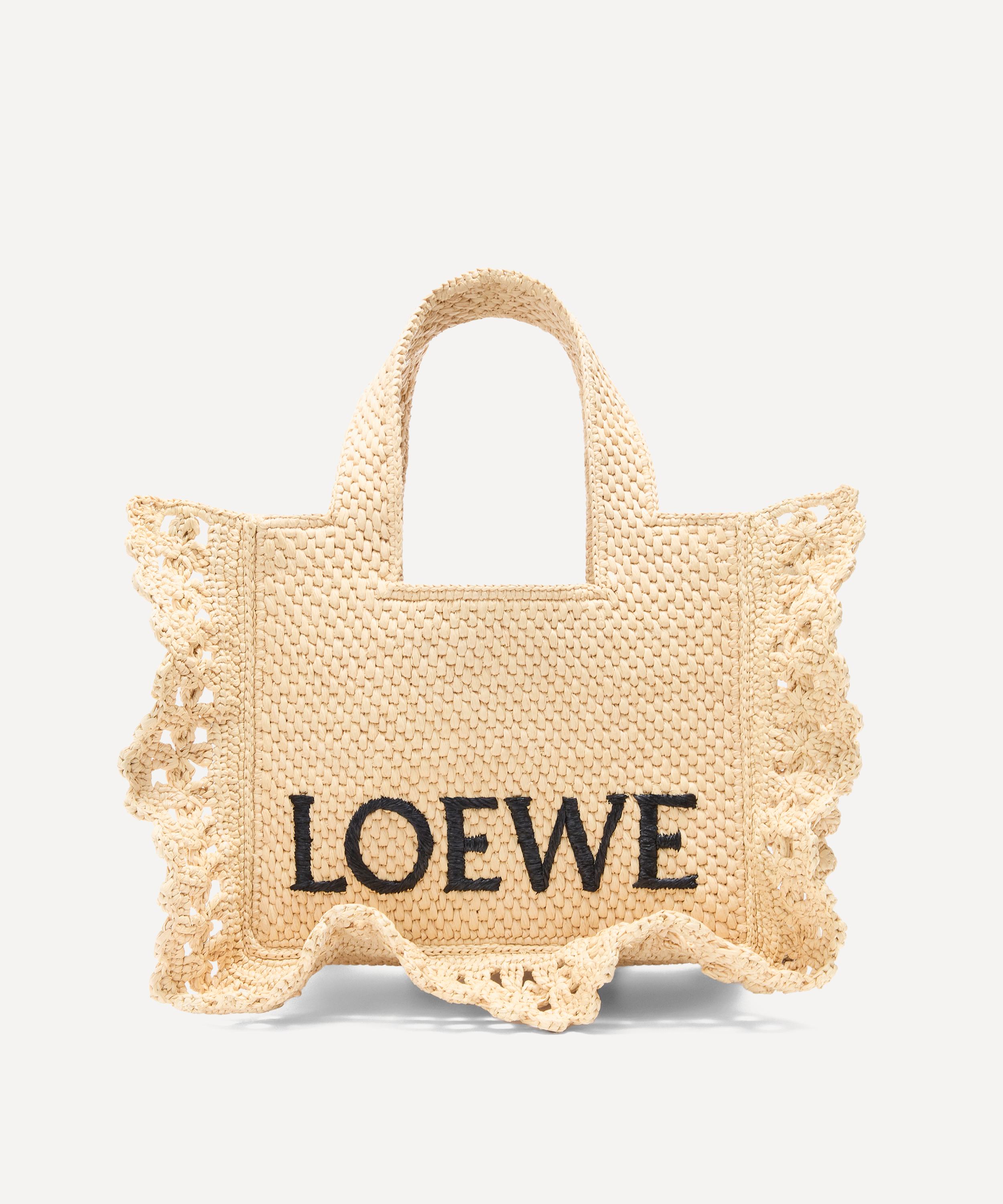 Loewe x Paula's Ibiza Small Ruffle Logo Tote Bag | Liberty