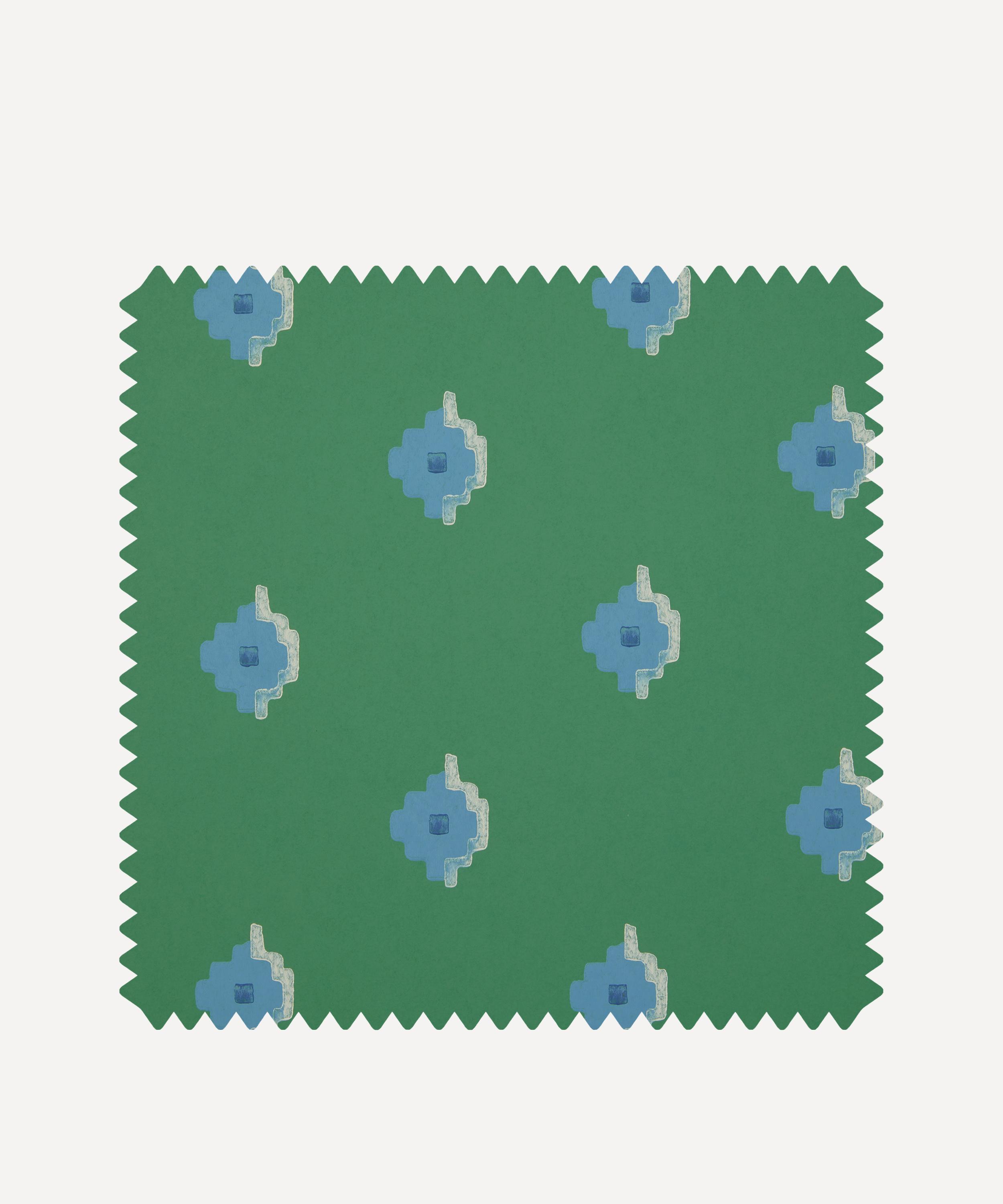 Liberty Interiors Wallpaper Swatch – Adamas Tile in Tourmaline | Liberty