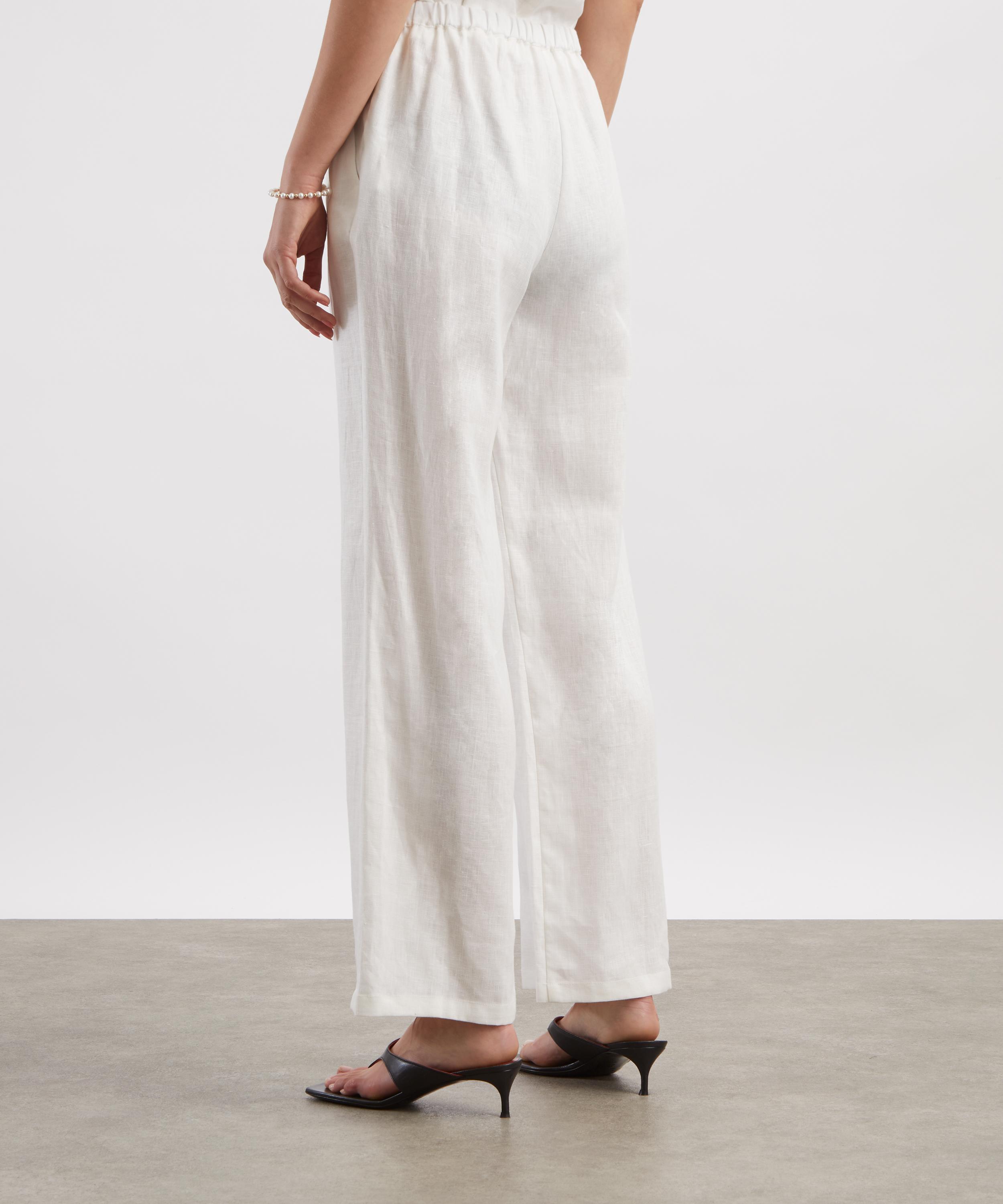 FAITHFULL Capriola White Linen Trousers | Liberty
