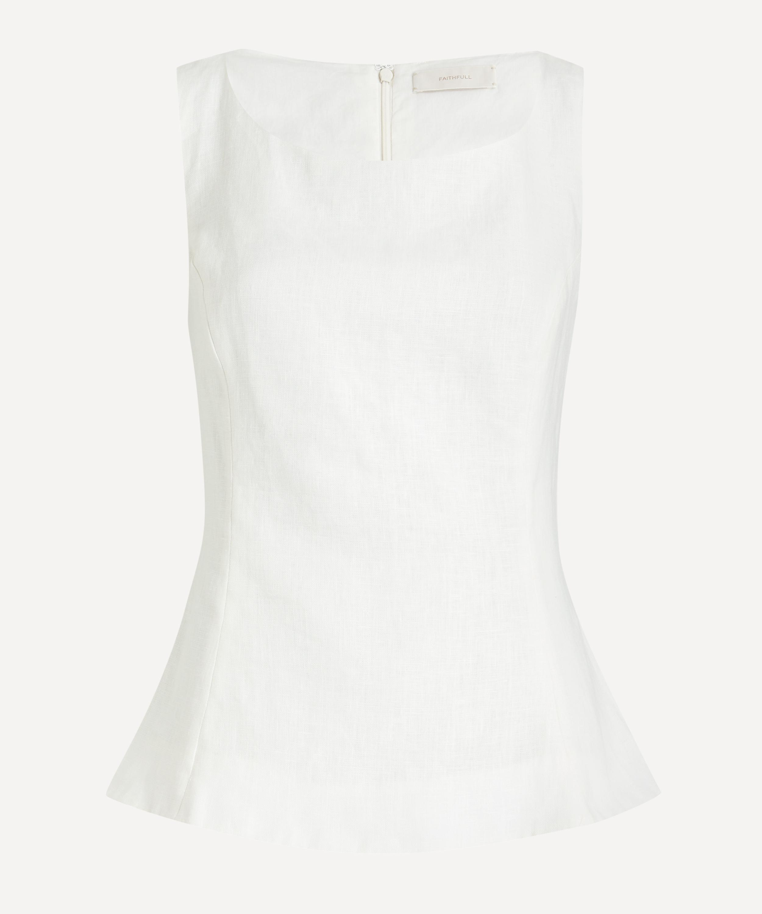 FAITHFULL Iria White Linen Top | Liberty