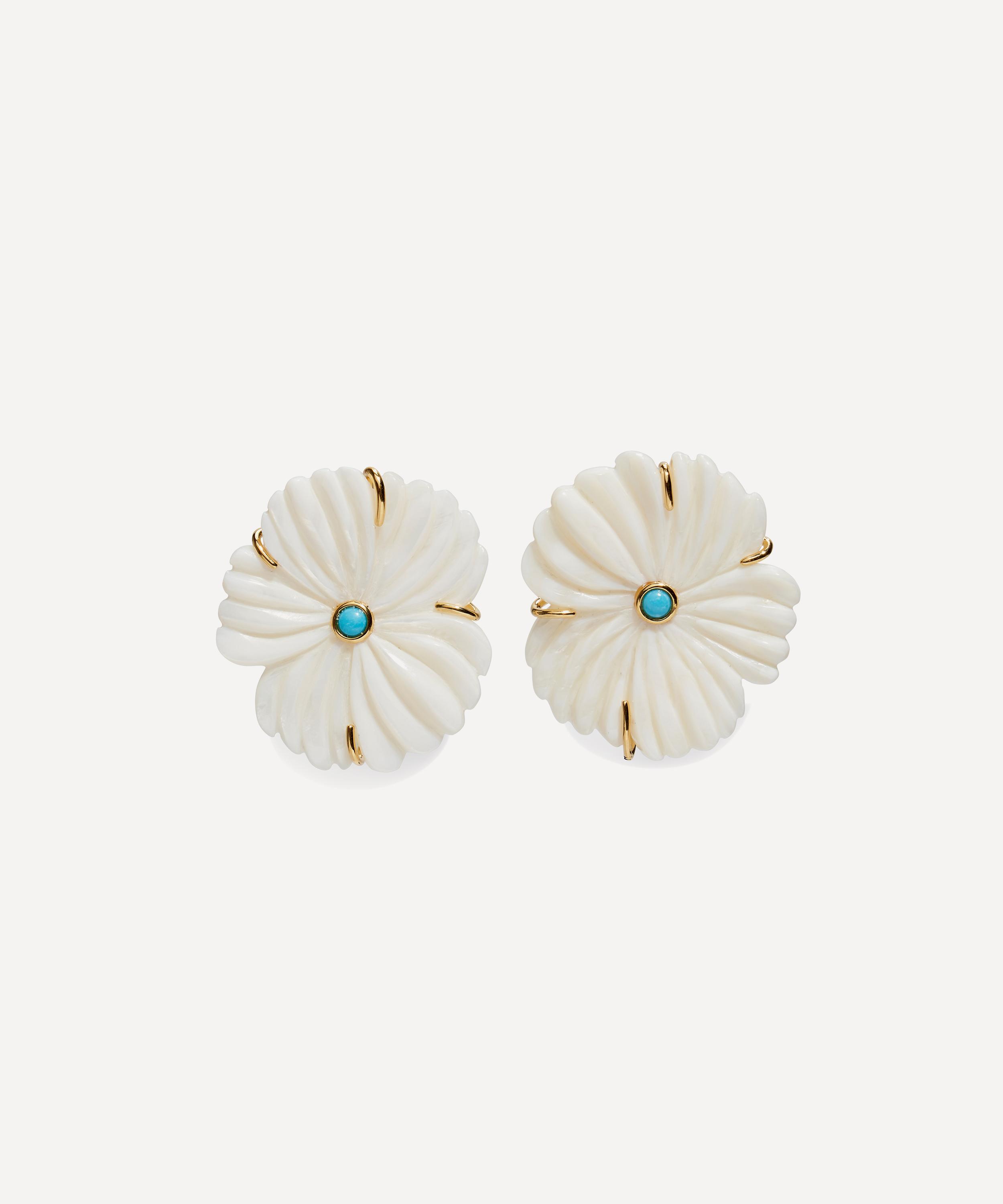 Lizzie Fortunato Gold-Plated New Bloom Stud Earrings | Liberty