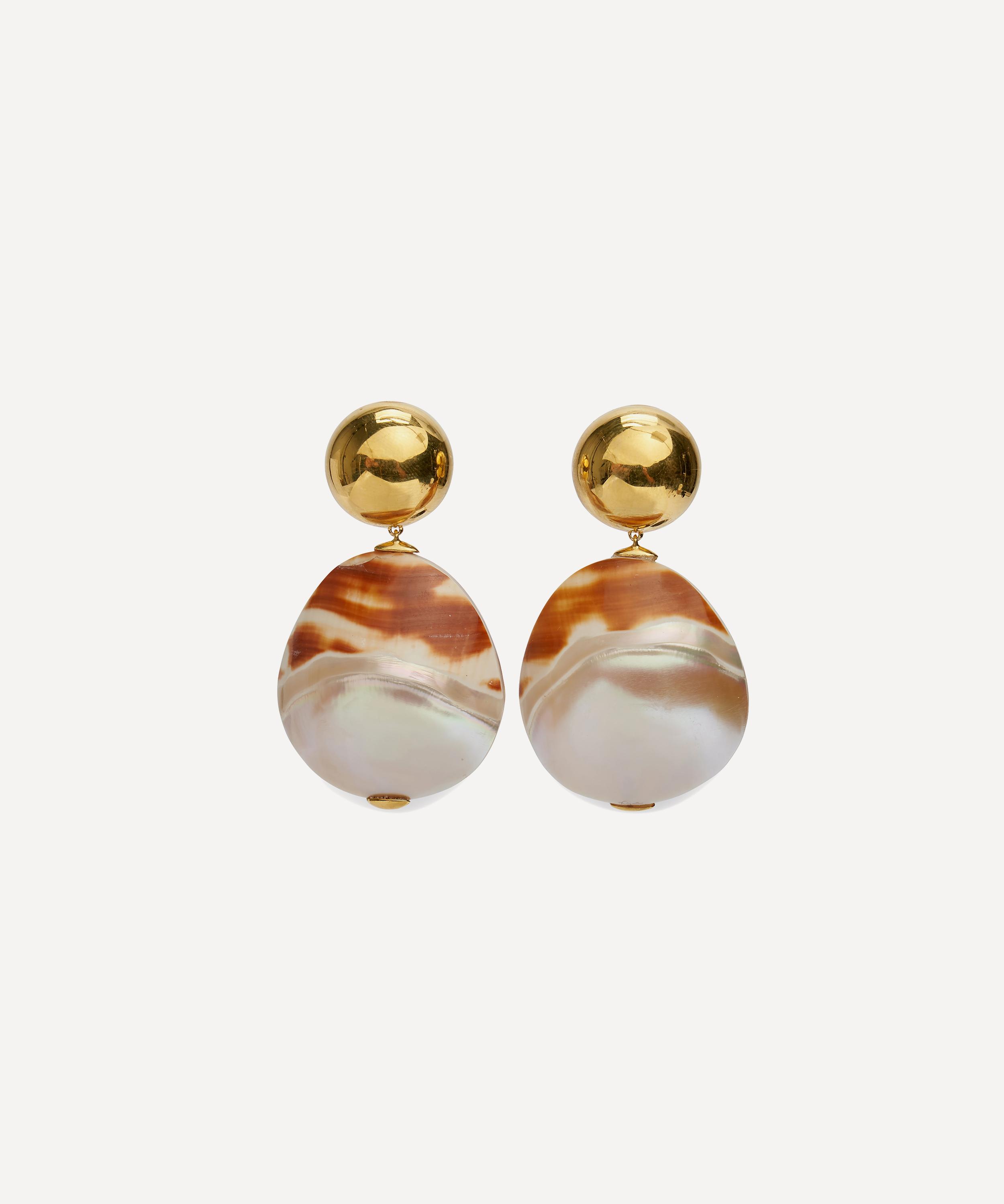 Lizzie Fortunato 24ct Gold-Plated Rodan Clip-On Earrings | Liberty