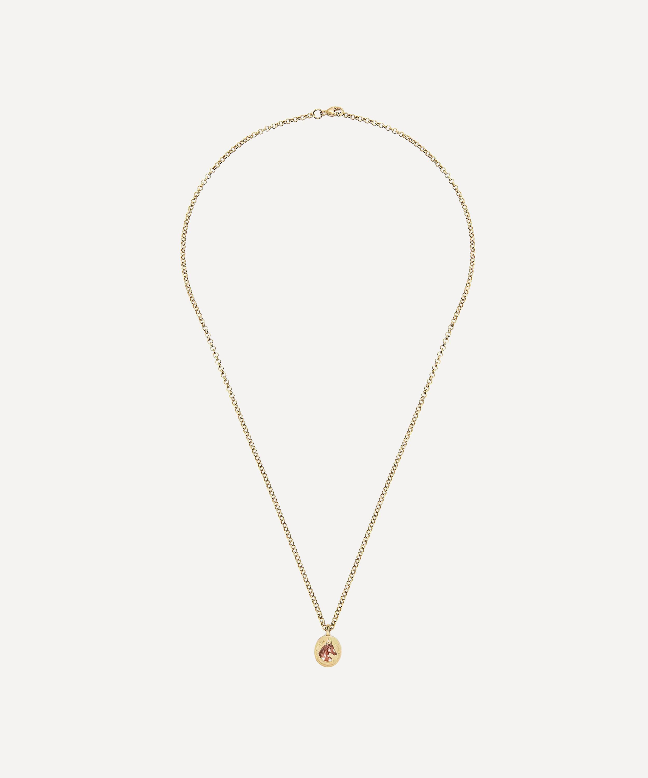 Cece Jewellery 18ct Gold Wild Horse Pendant Necklace | Liberty