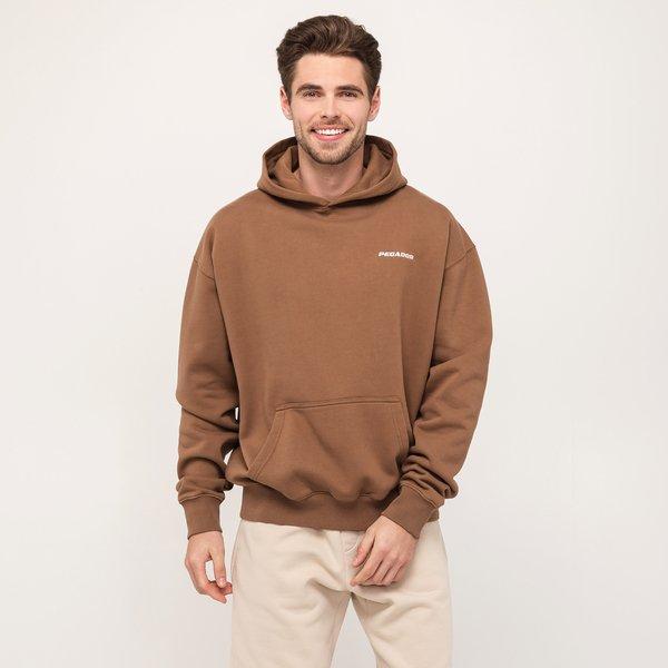 PEGADOR PGDR Logo Oversized Hoodie washed mushroom Sweatshirt | online ...
