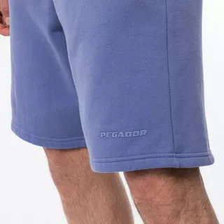 PEGADOR Shorts PGDR Logo Heavy Sweat Shorts Vintage washed magic violet ...