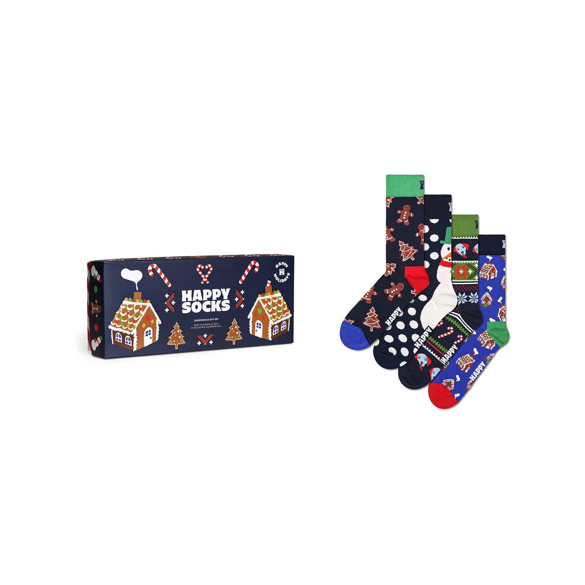 Happy Socks 4-Pack Gingerbread Socks Gift Set Multipack, Socken ...
