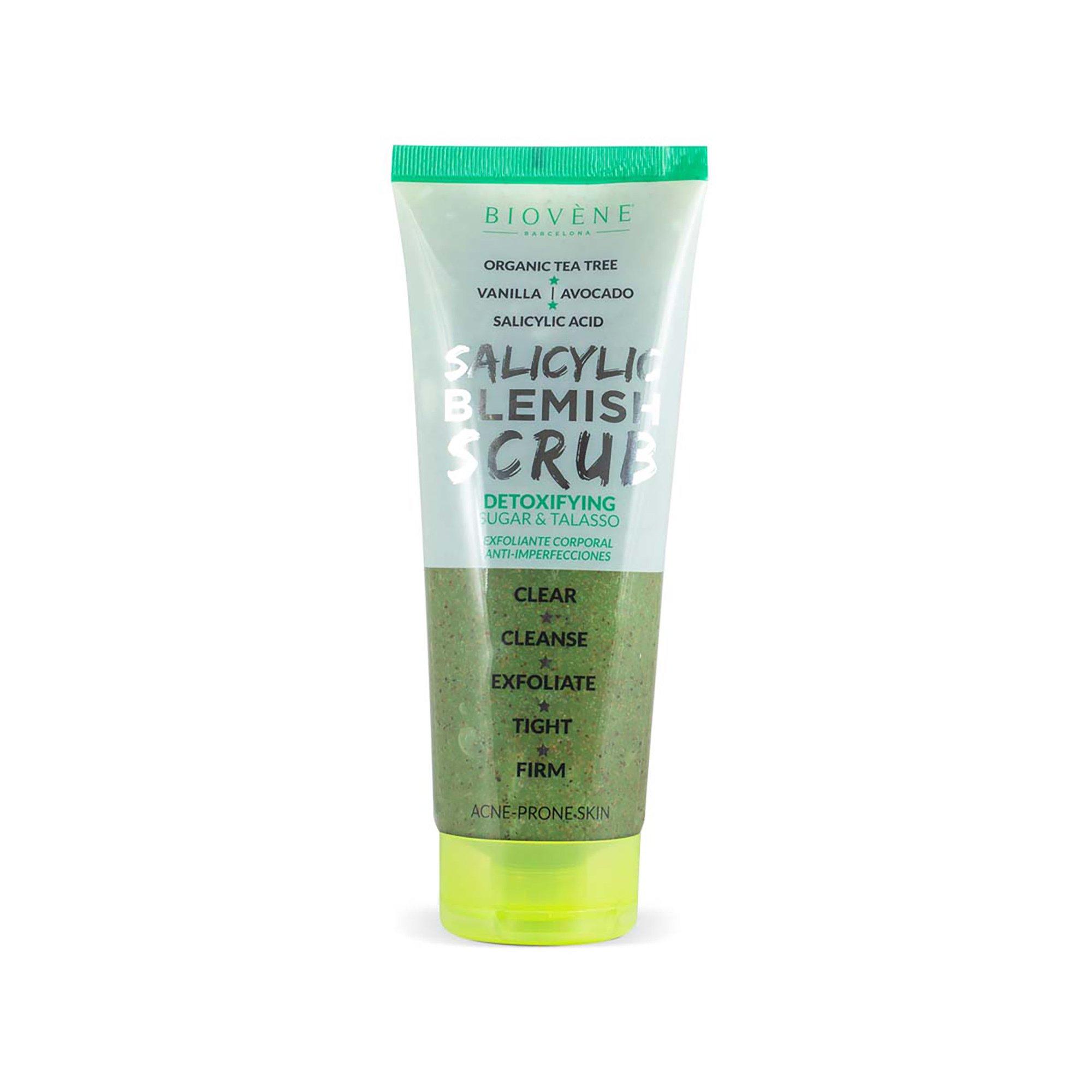 BIOVÈNE Salicylic Blemish Scrub Detoxifying Organic Tea Tree Sugar ...