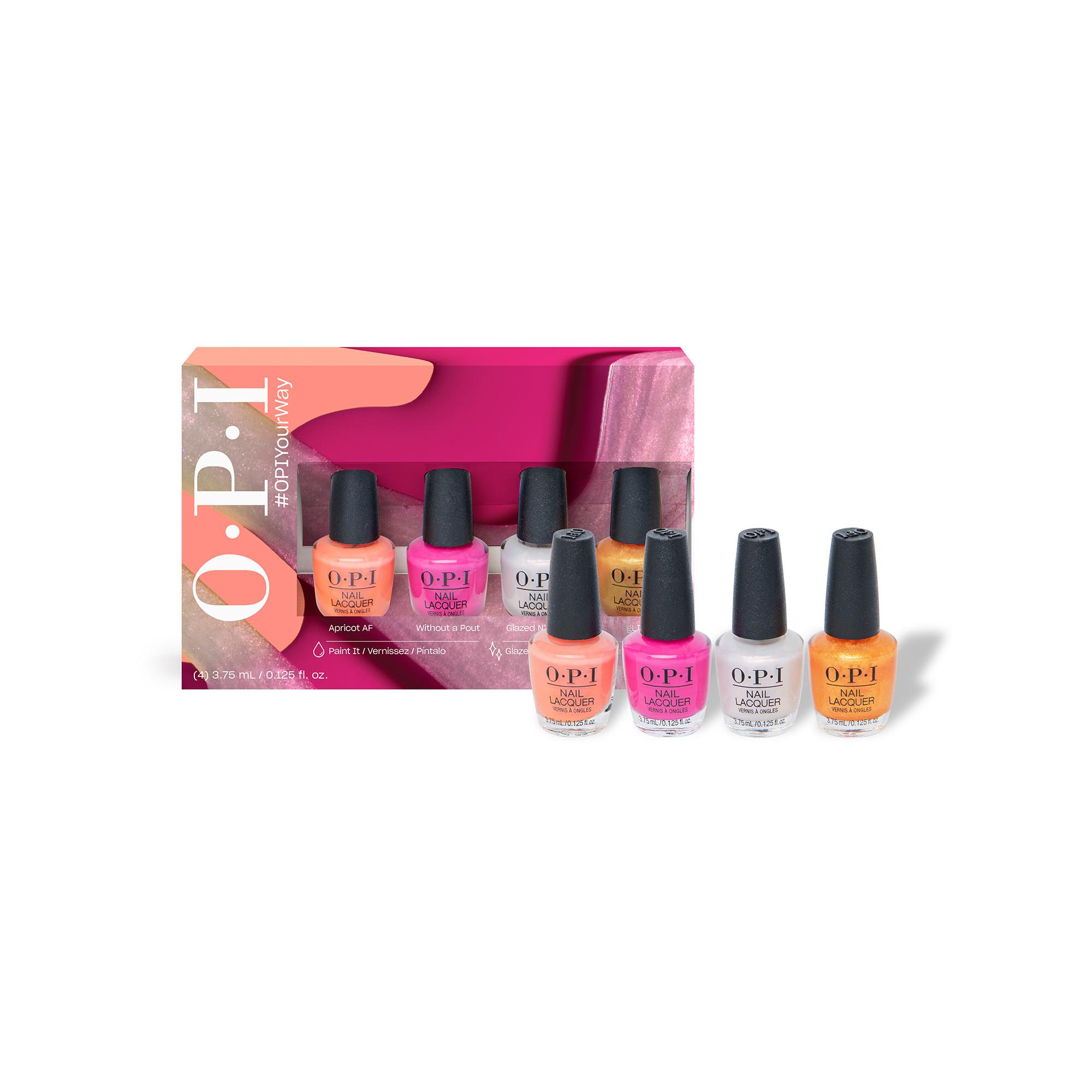 OPI MINI-SET 4 PC Coffret de 4 vernis miniature de la collection OPI ...