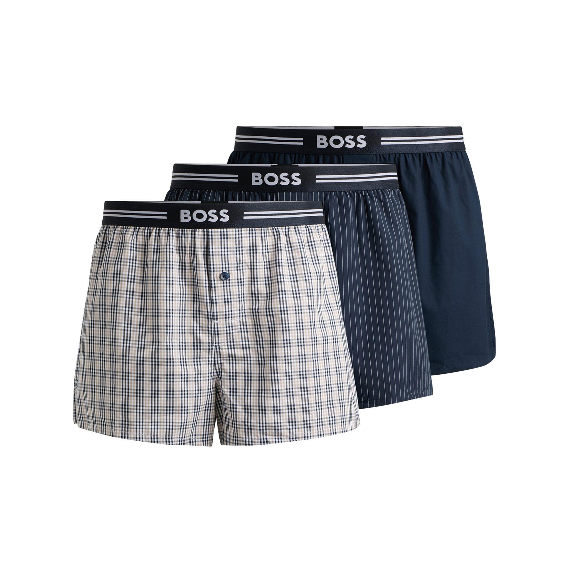 BOSS 3P Woven Boxer Lot de 3 caleçons, sans ouverture | acheter en ...