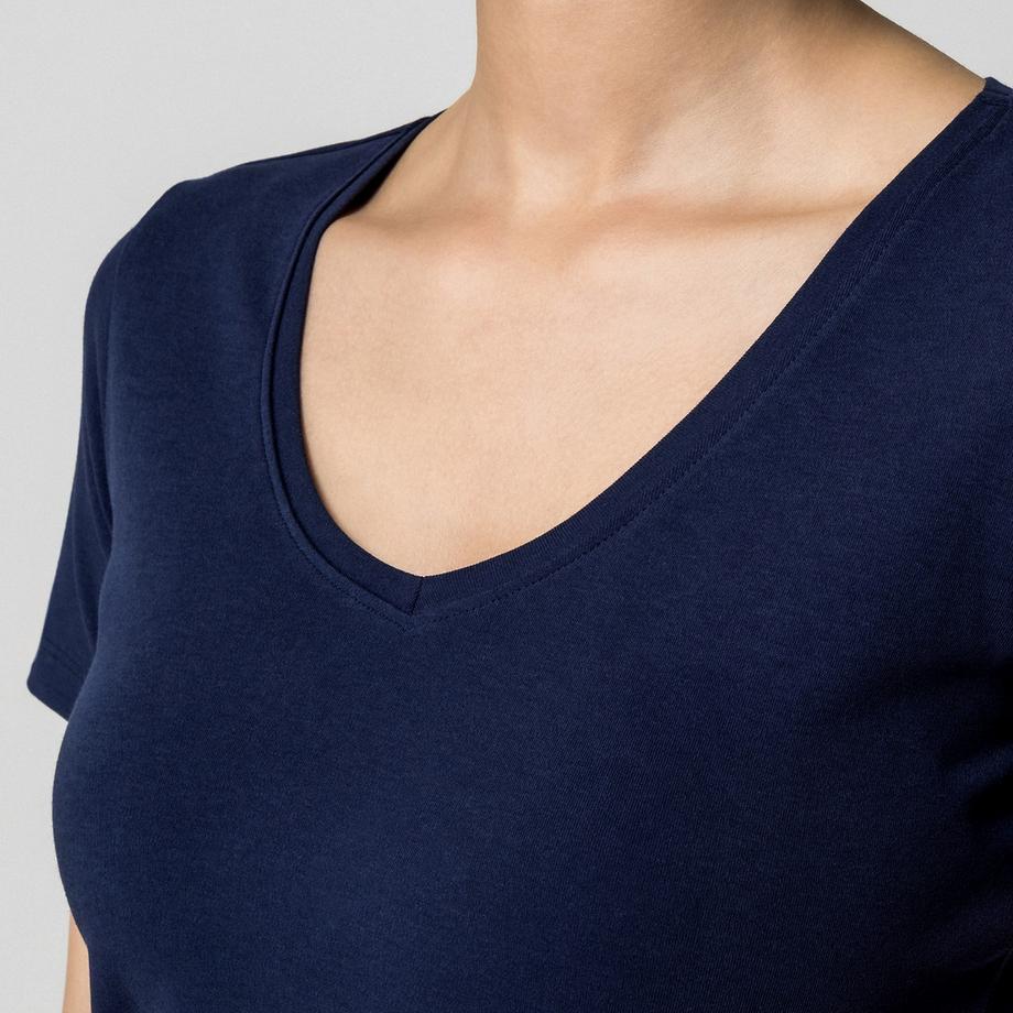 Manor Woman T-Shirt Col V Manches Courtes | acheter en ligne - MANOR