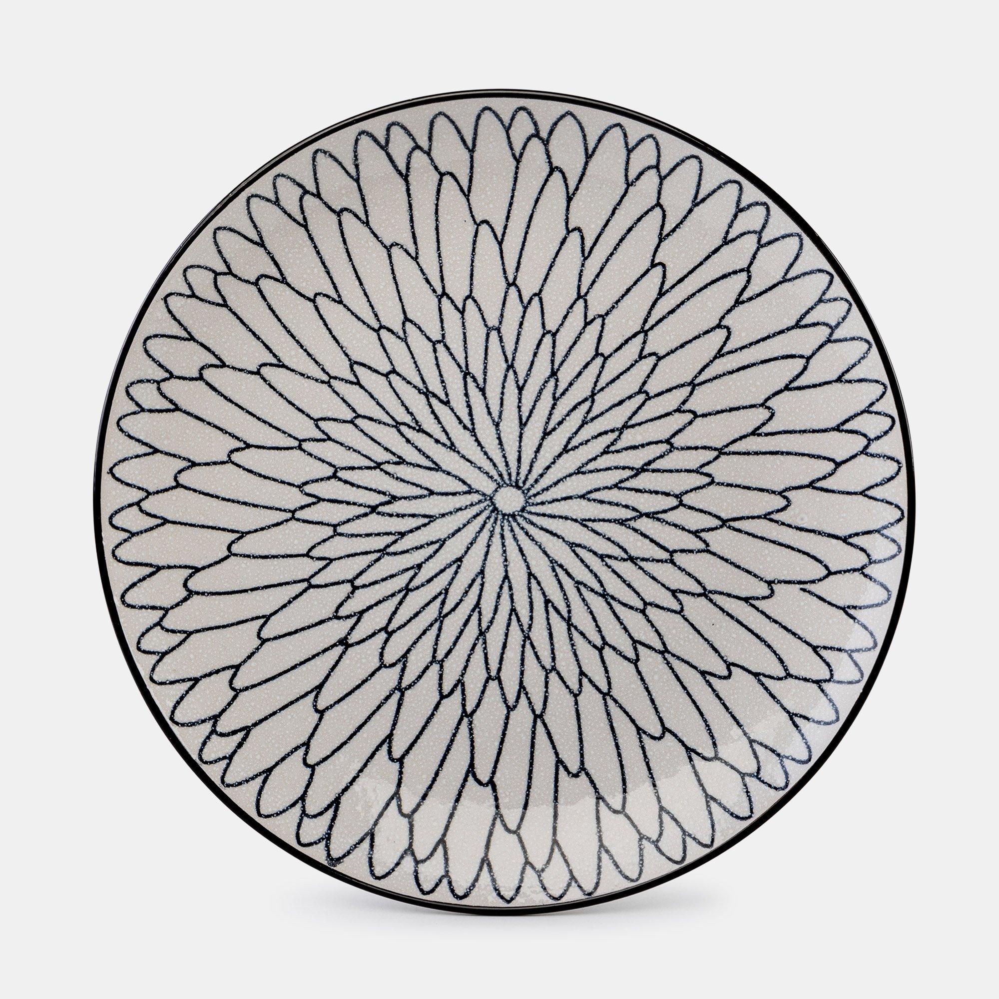 NA Assiette plate Grey Siaki | acheter en ligne - MANOR